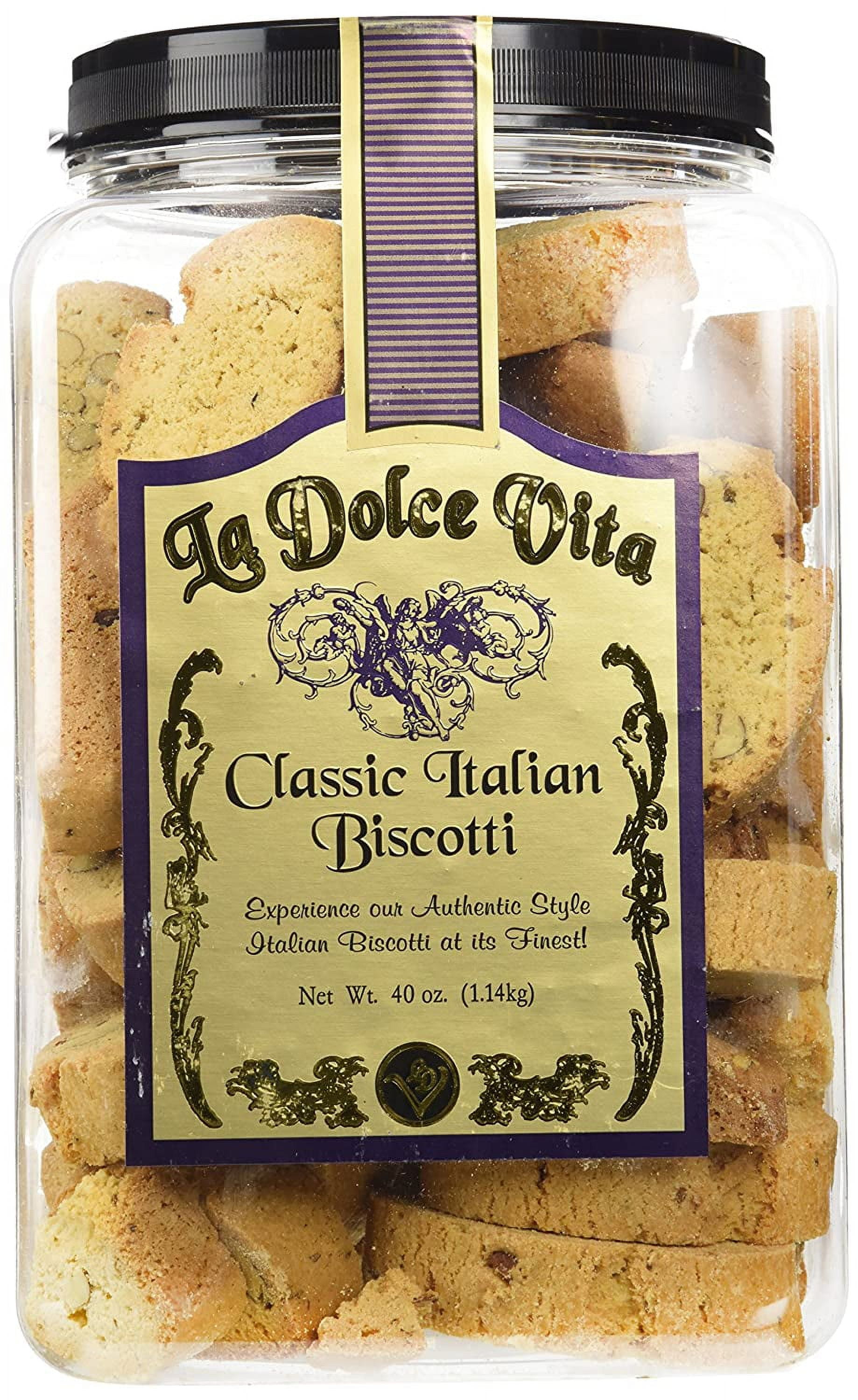 La Dolce Vita, Italian Biscotti, 40 oz, Classic Small Batch Cookies ...