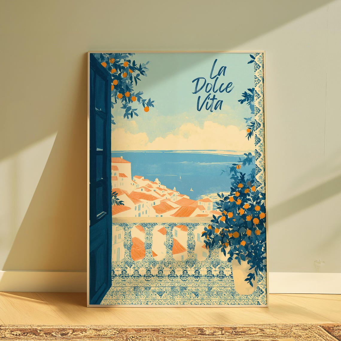 La Dolce Vita Italian Summer Wall Art, Unframed Paper Print Size 16x24 ...