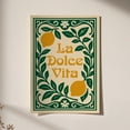 La Dolce Vita Lemon Print: Vintage Italian Kitchen Wall Art UNFRAMED Poster, Wall Art for Decor ...