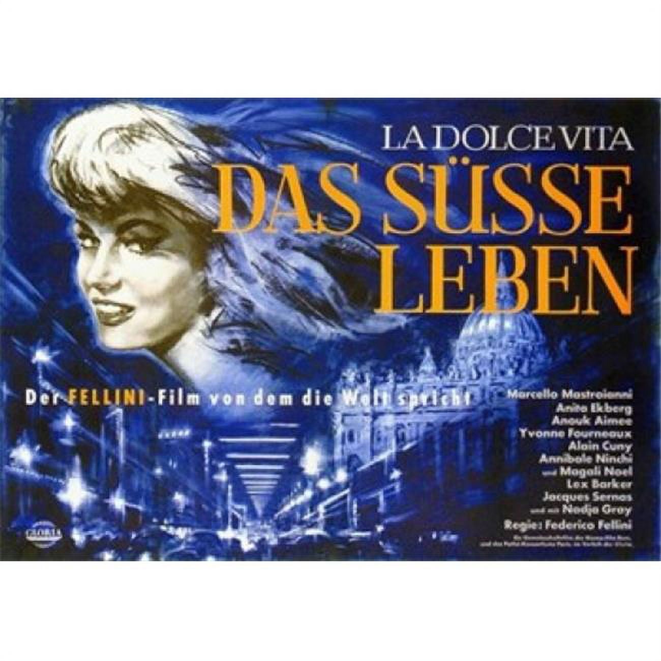 La Dolce Vita Movie Poster - 17 x 11 in. - Walmart.com