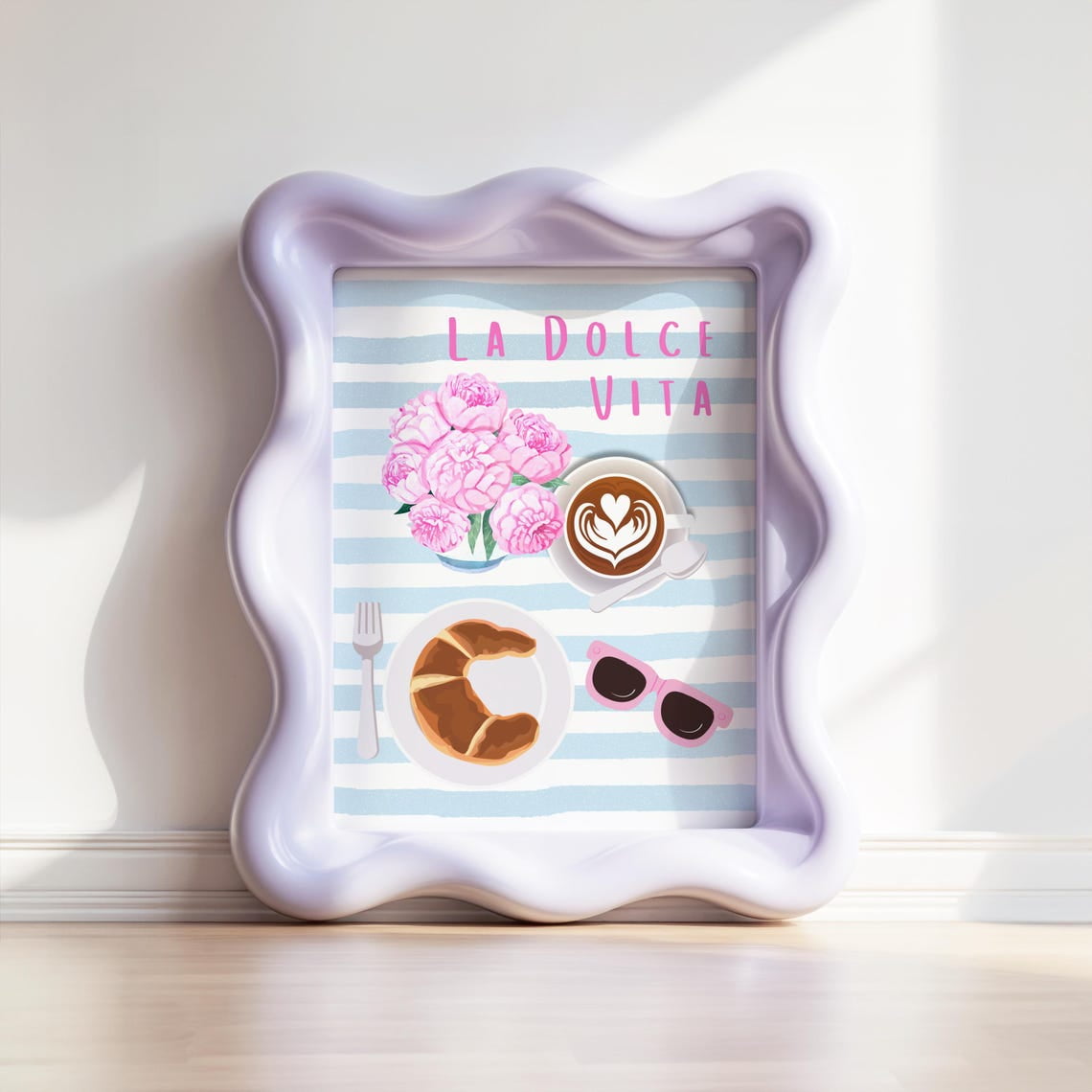 La Dolce Vita Print, Breakfast Wall Art, Pretty Feminine Aesthetic ...