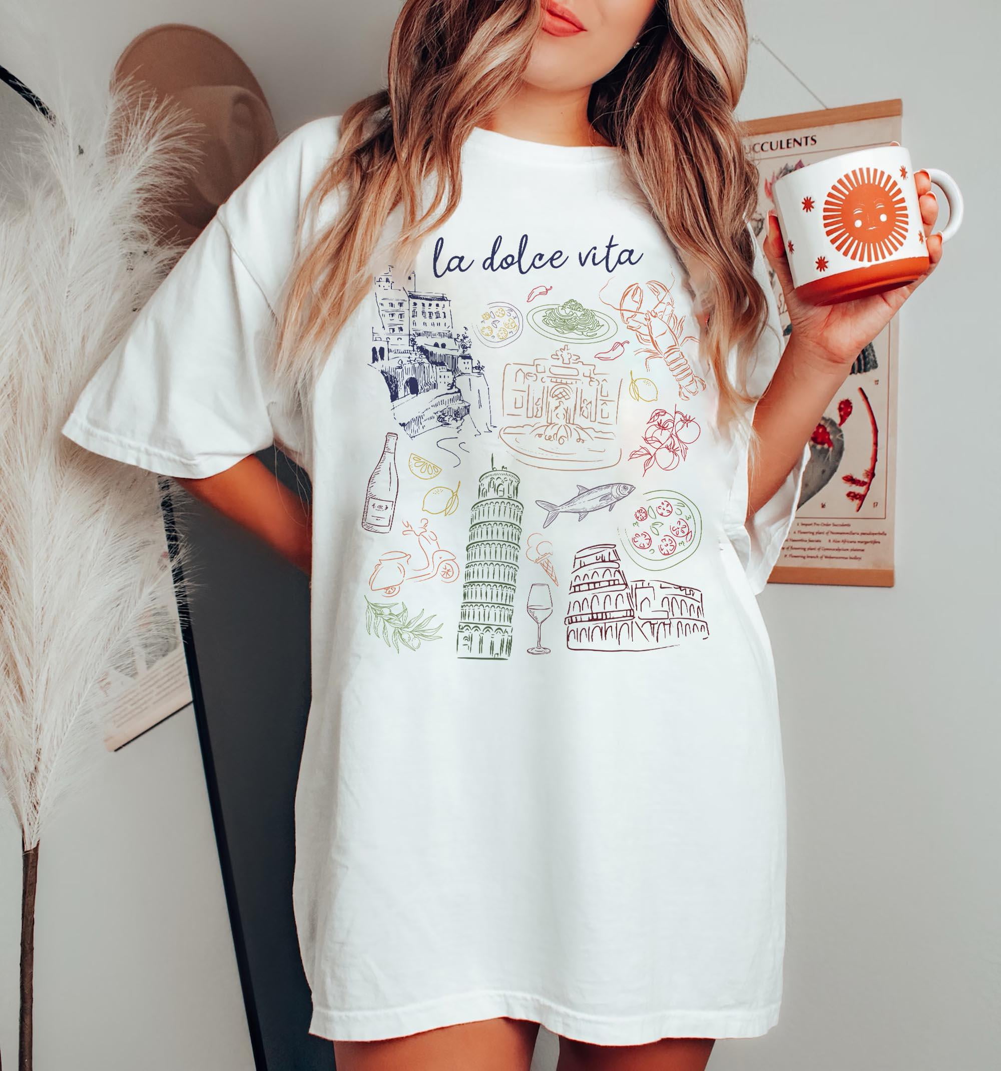 La Dolce Vita Shirt, Italian Summer Foodie Sardines Tomato Ocean ...