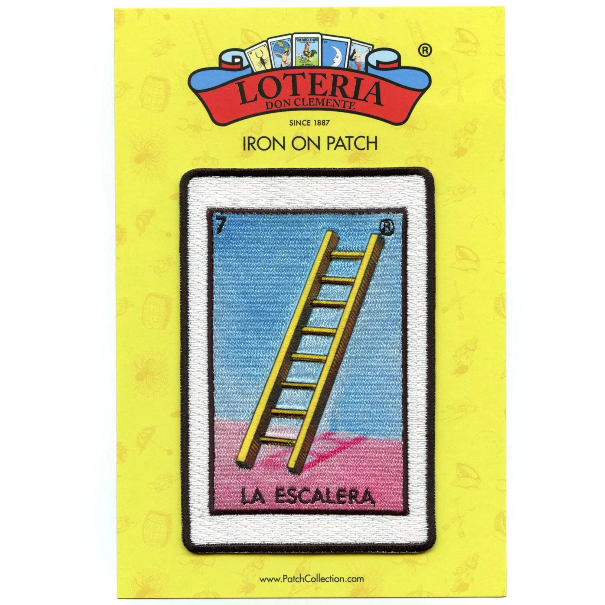 La Escalera 7 Patch Ladder Mexican Loteria Card Sublimated Embroidery ...