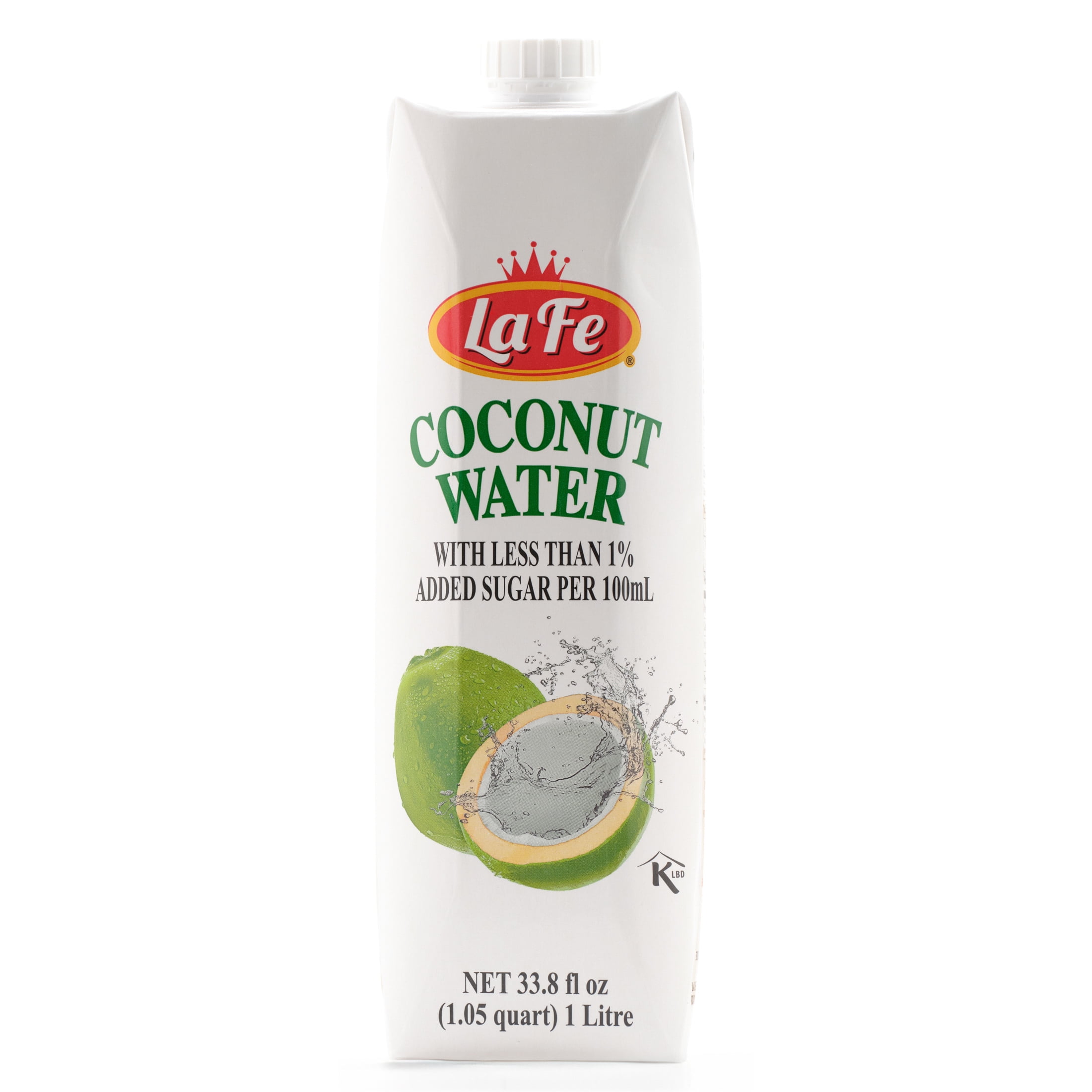 La Fe Coconut Water No Pulp, 12 pack, 33.8 oz - Walmart.com