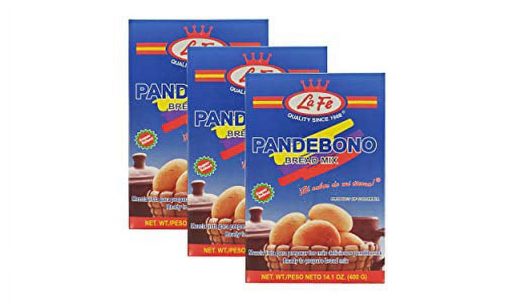 La Fe Colombian Pandebono Bread Mix 14 OZ (Pack of 3 boxes) - Walmart.com