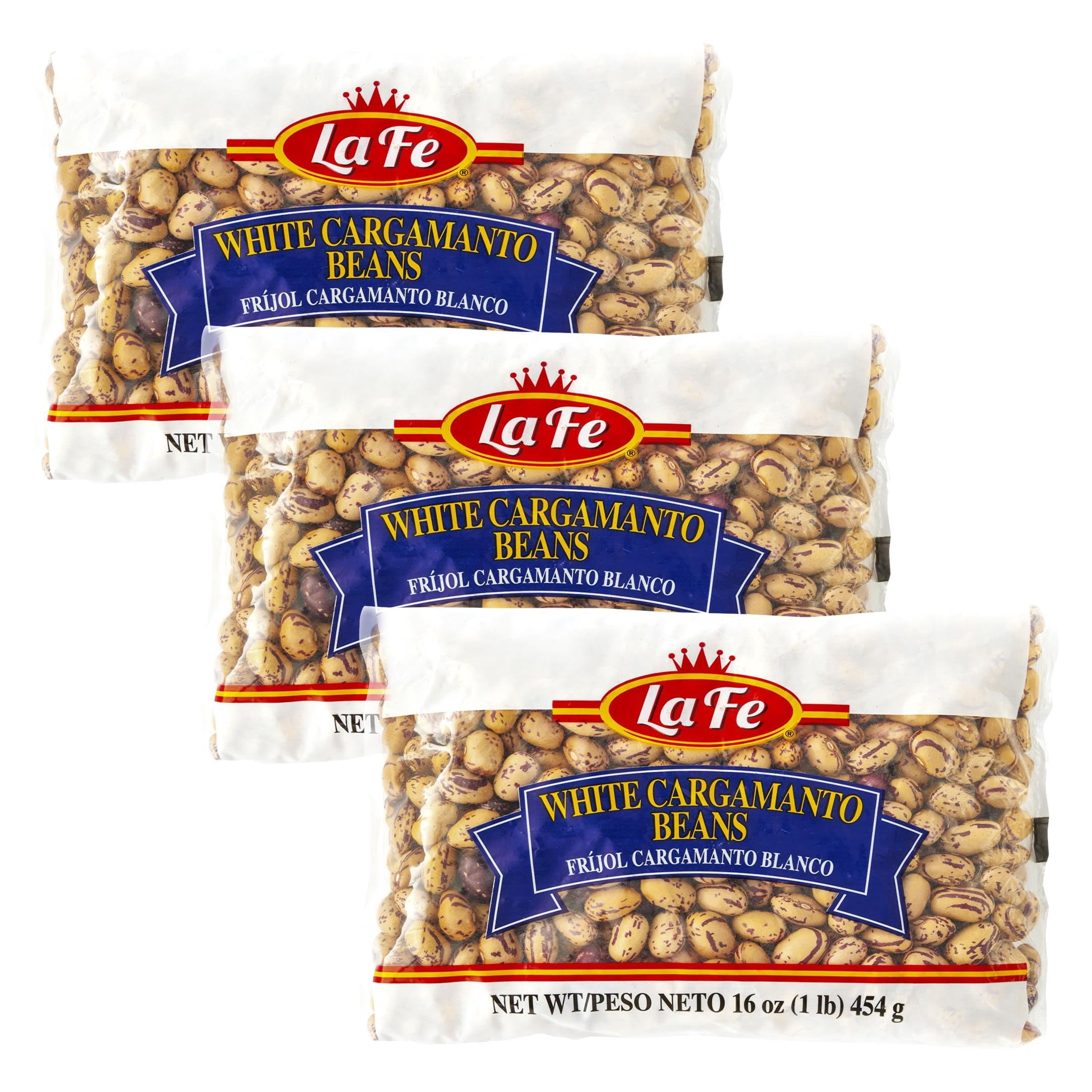 La Fe Frijol Cargamanto RRF12 Blanco 16oz - 3 Pack - Columbian White ...