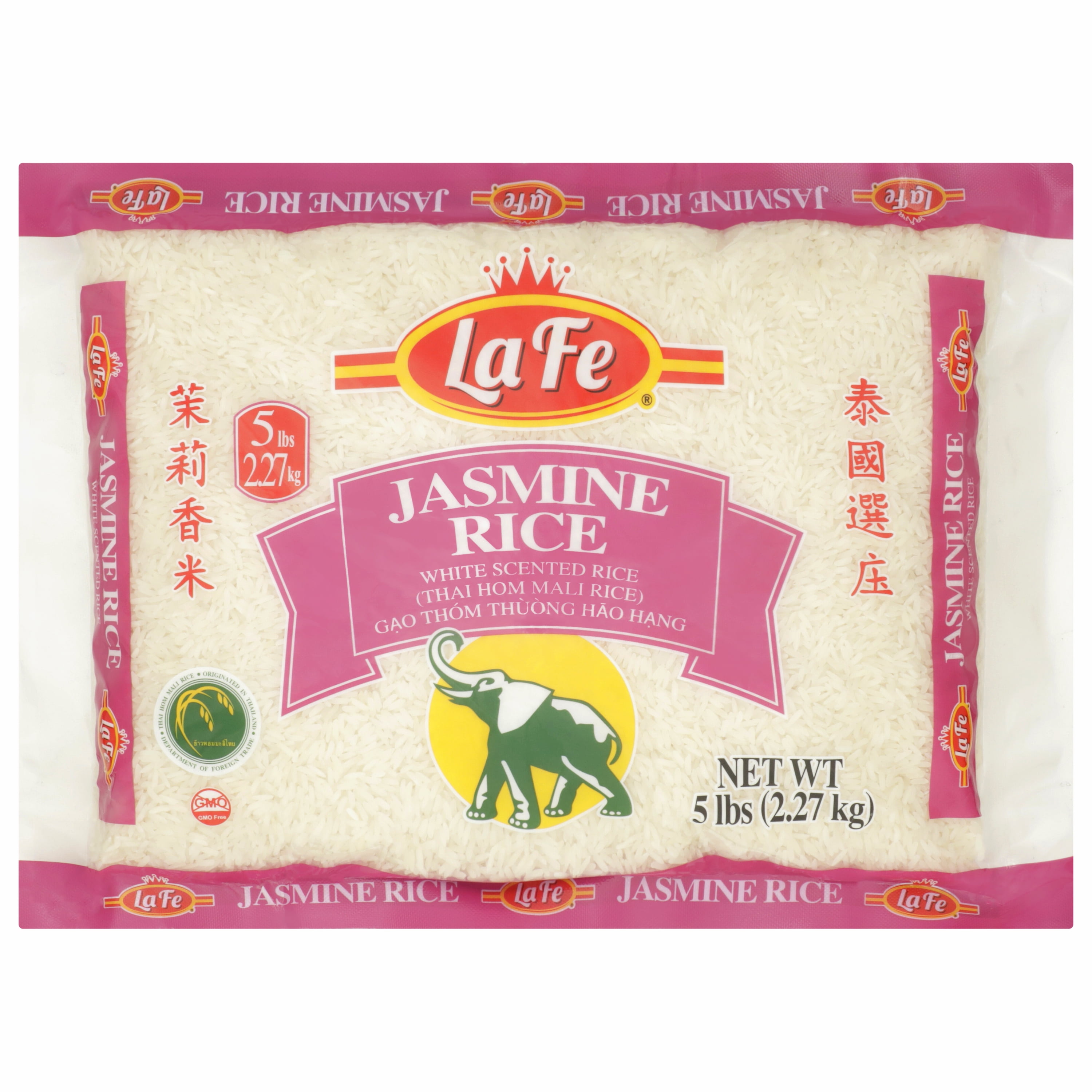 La Fe Jasmine Rice 5lb - Walmart.com