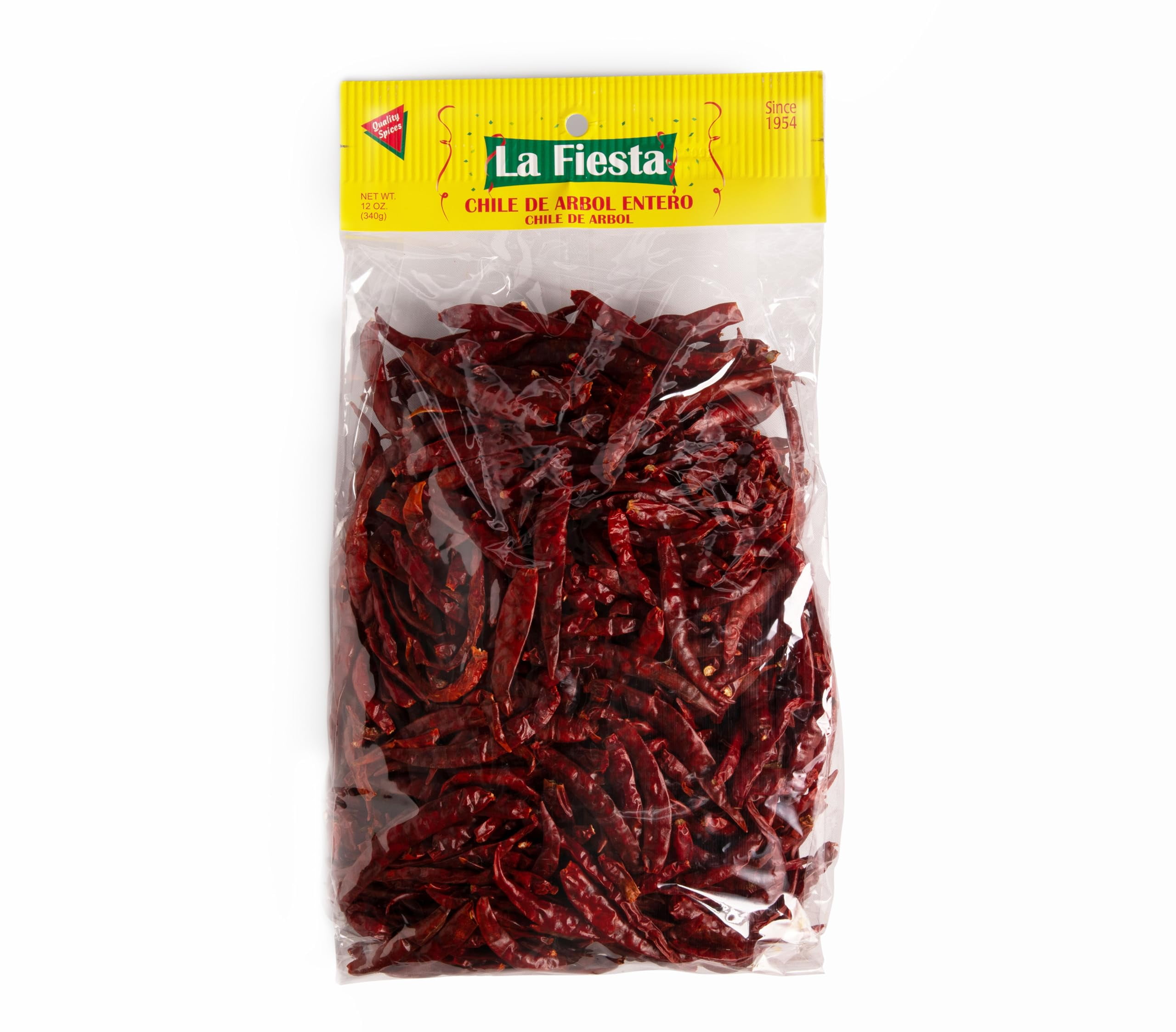 La Fiesta Arbol Dried DMF15 Whole Chile Pods, 12 oz Bag - Spicy Heat ...