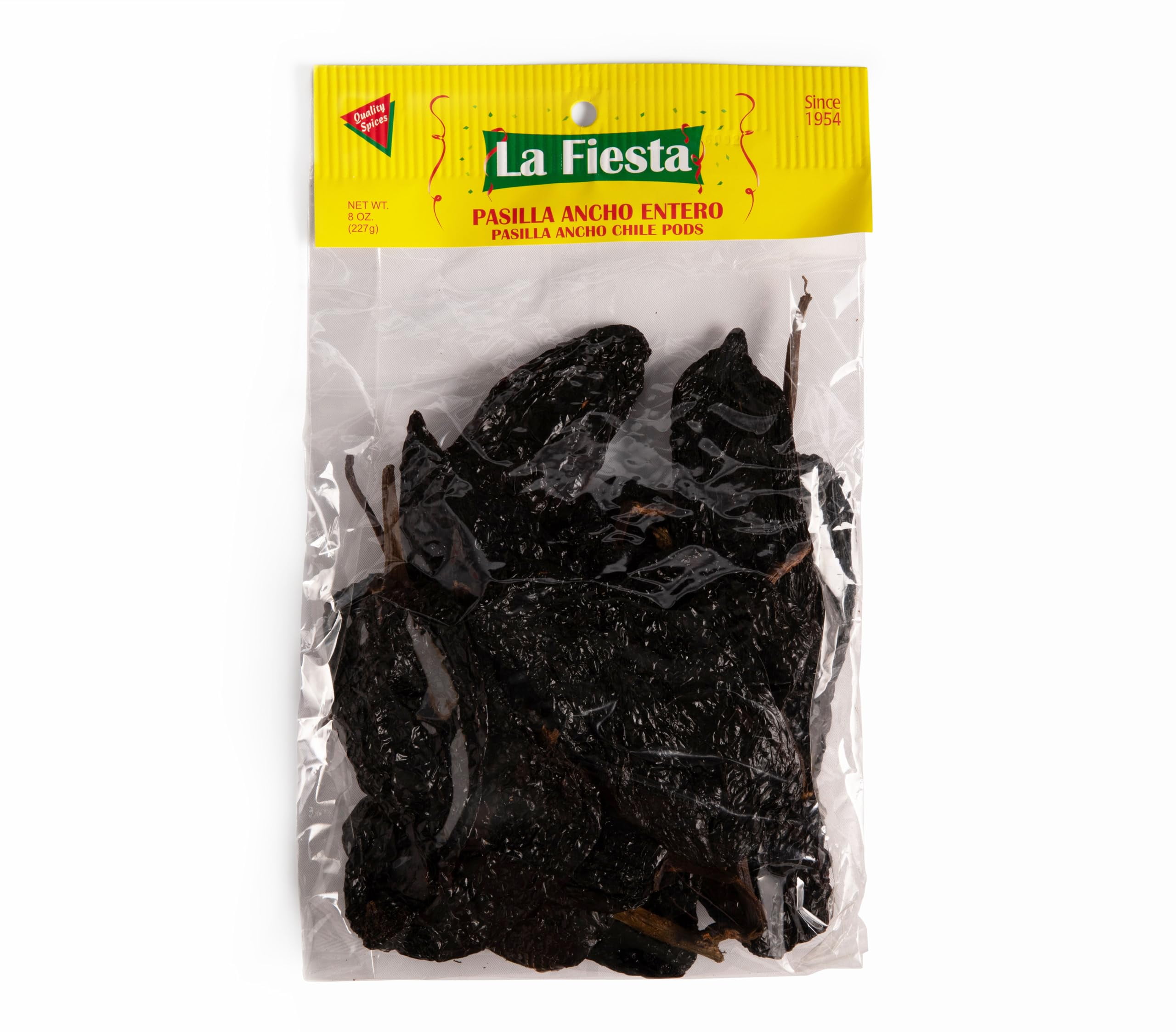 La Fiesta Pasilla Ancho IRF13 Dried Whole Chile Pods, 8 oz Bag - Rich ...