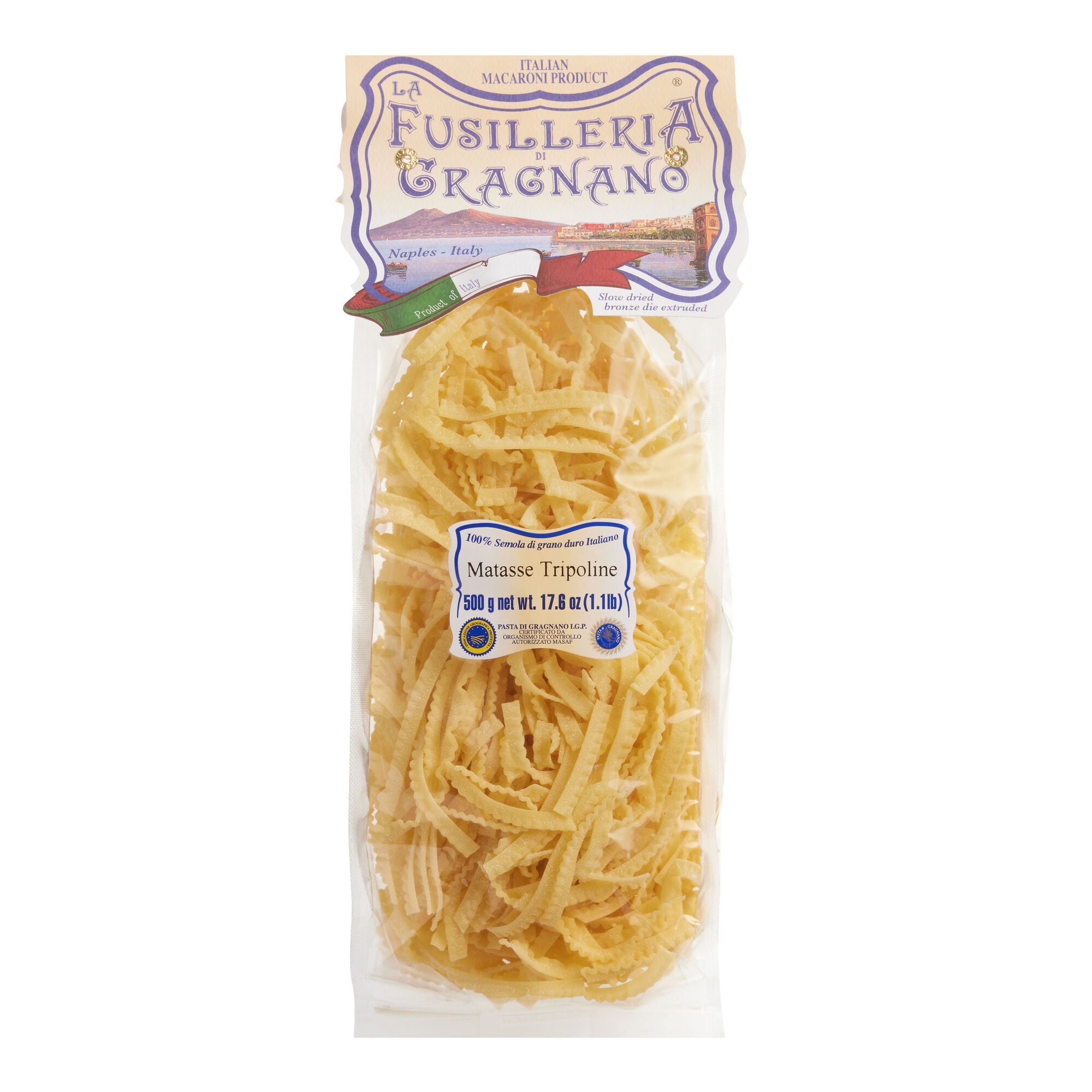 La Fusilleria di Gragnano Treccioni Pasta 17.63 oz. - Walmart.com
