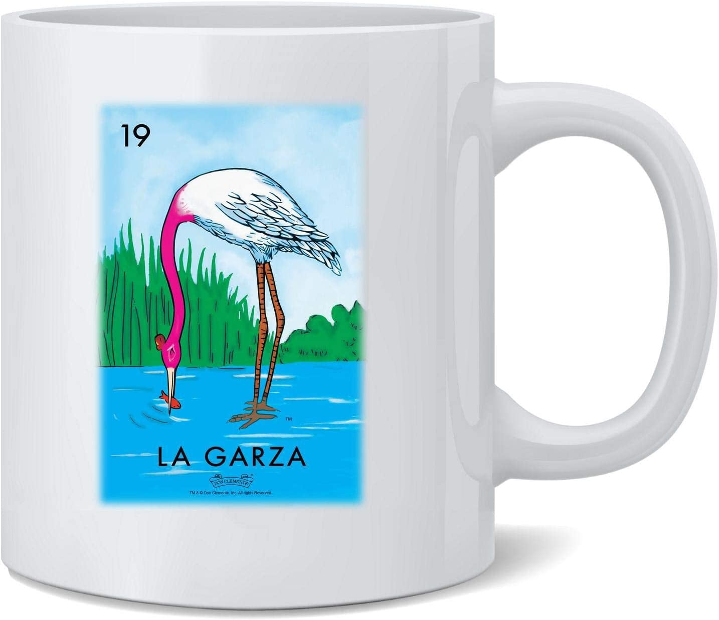La Garza Heron Loteria Card Mexican Bingo Ceramic Coffee Mug Tea Cup ...
