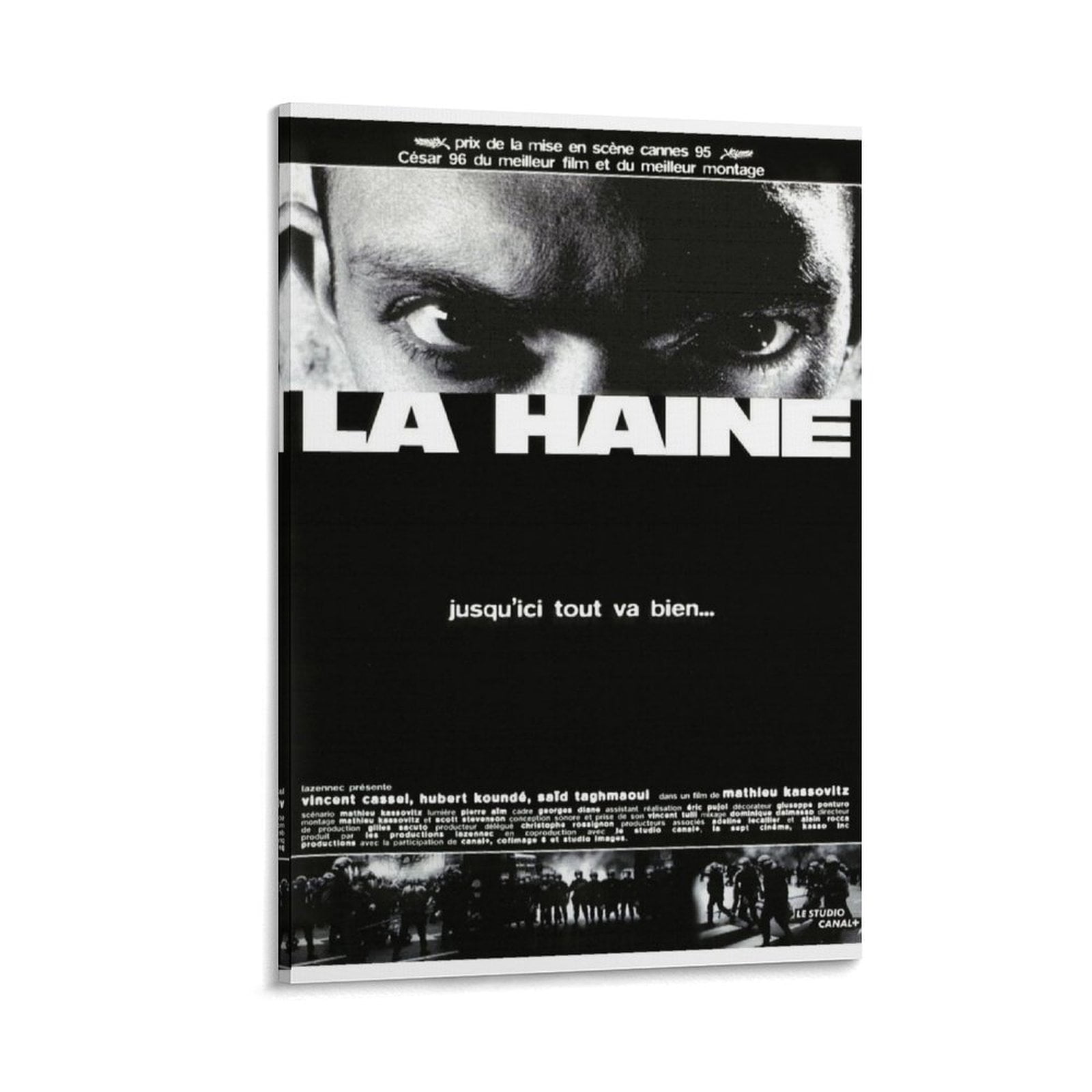 La Haine Movie Poster Poster Cool Artworks Painting Wall Art Canvas ...