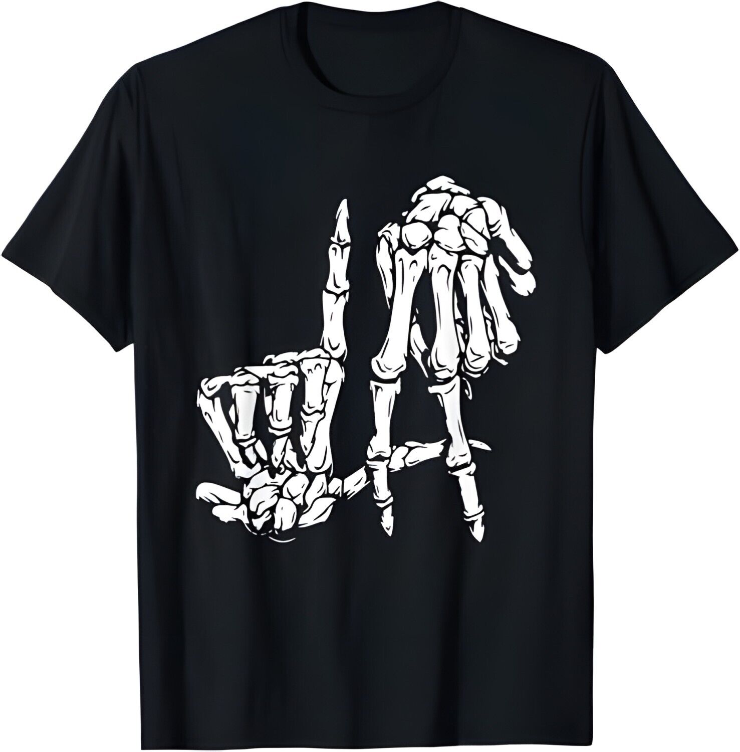 La Hand Sign Lazy DIY Halloween Costume Skeleton Los Angeles T-Shirt ...