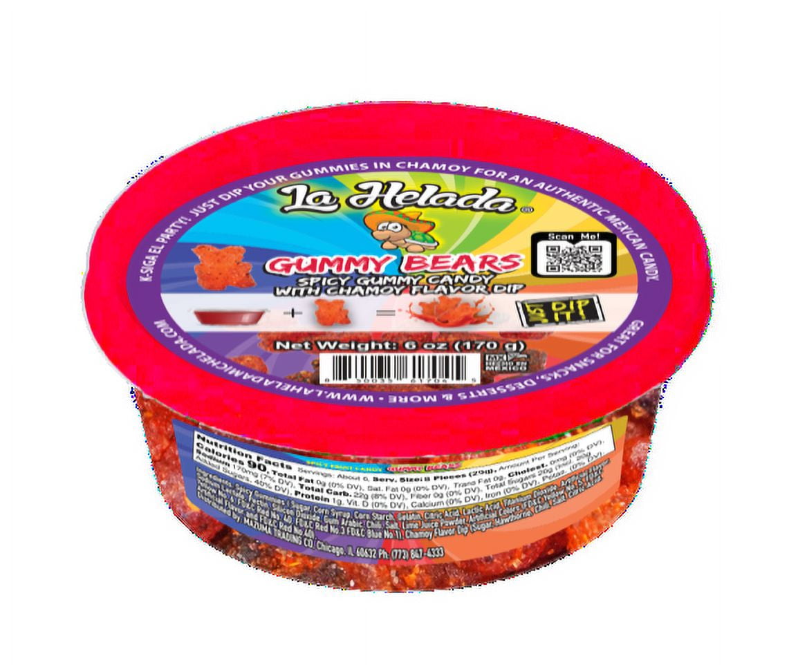 La Helada Gummy Bears with Chamoy Dip 6.0oz - Walmart.com