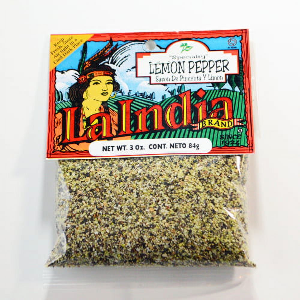 La India Lemon Pepper Seasoning, 3 oz - Walmart.com