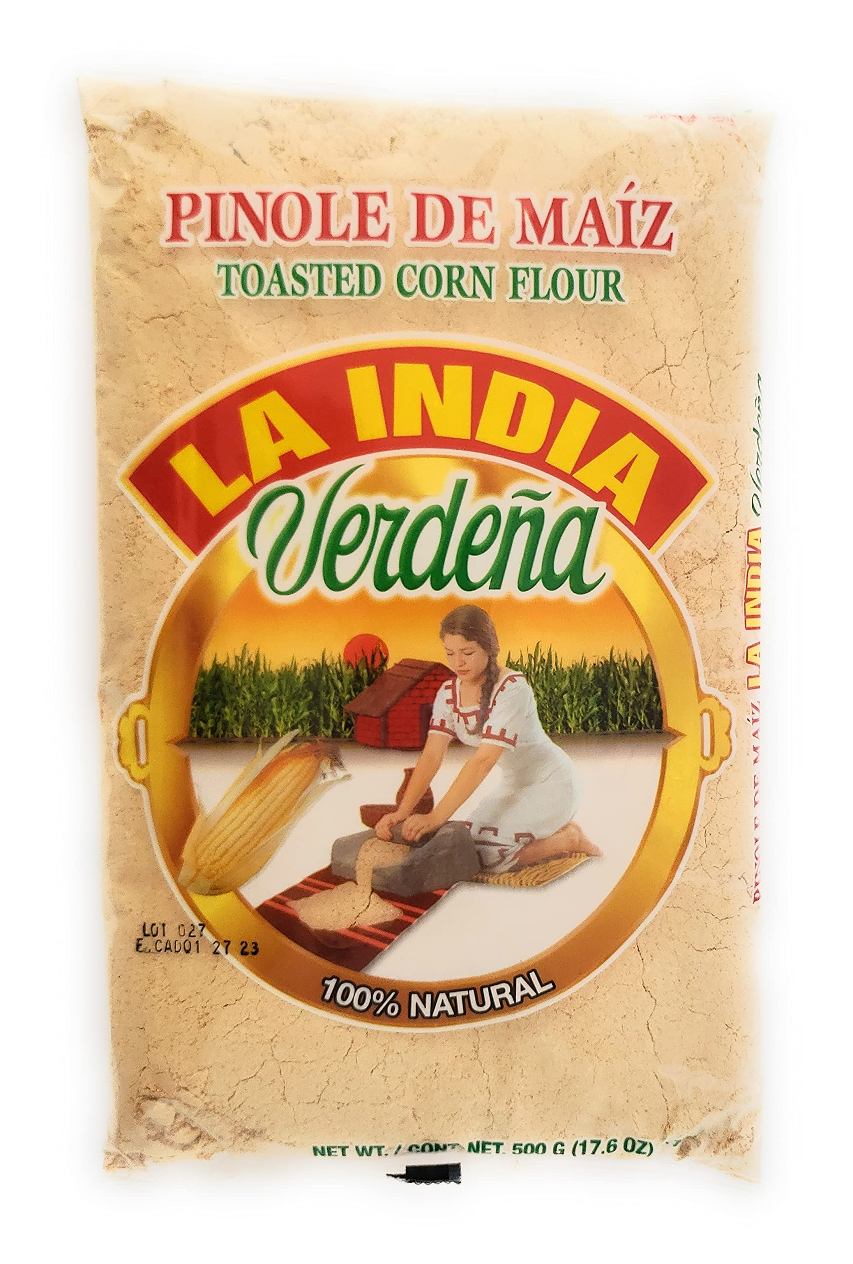 La India Verdena | GGA1 Pinole de Maiz | Toasted Corn Flour | 100 ...