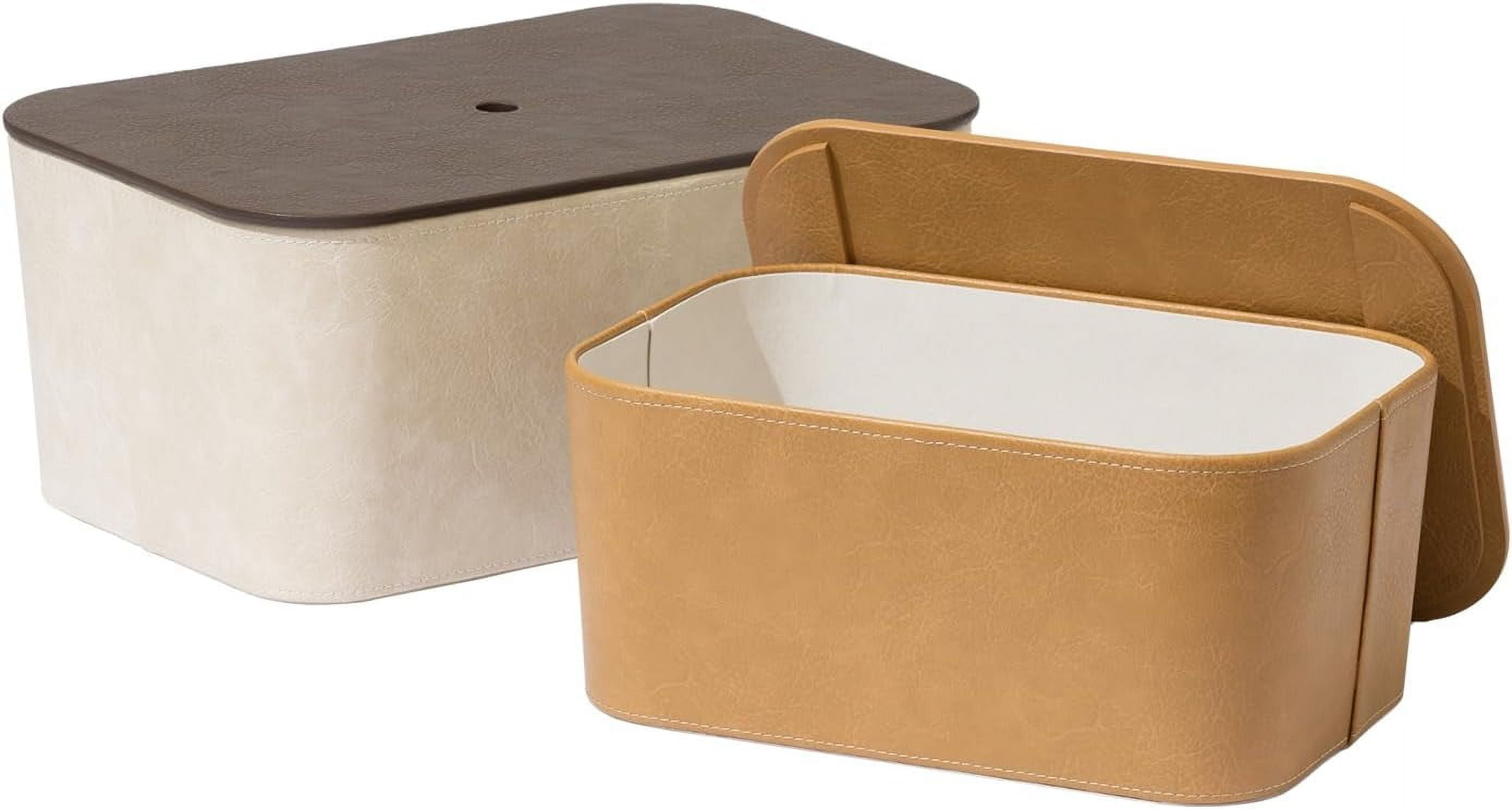 La Jolie Maison Storage Baskets with Lids, Stackable Storage Boxes Set ...