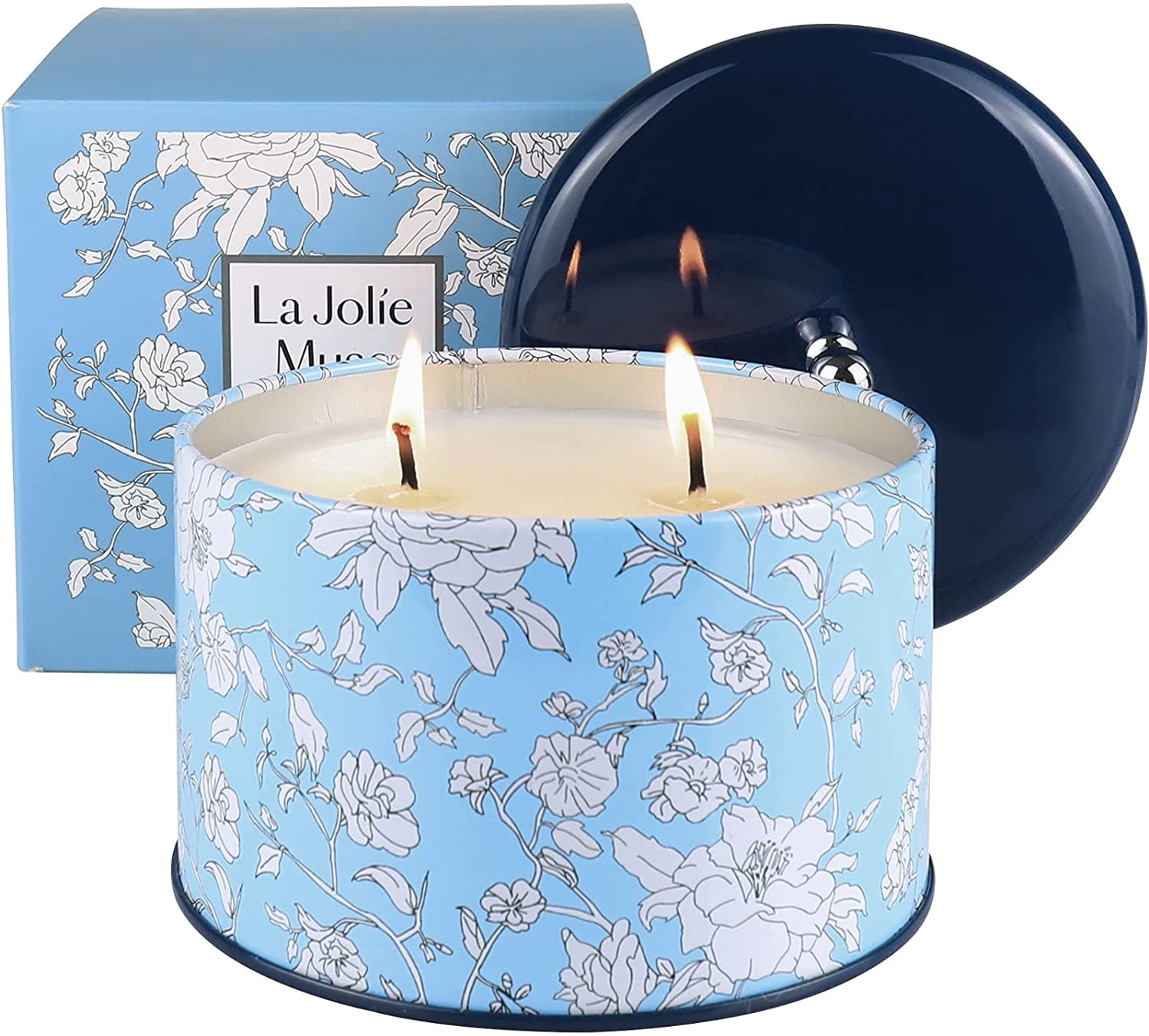 La Jolie Muse Citronella Candles Outdoor Large, 14.1 oz, Long Burning 2 ...