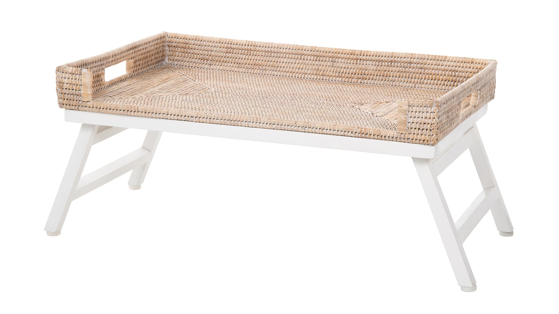 La Jolla Rattan Breakfast Tray with Folding Legs - Walmart.com