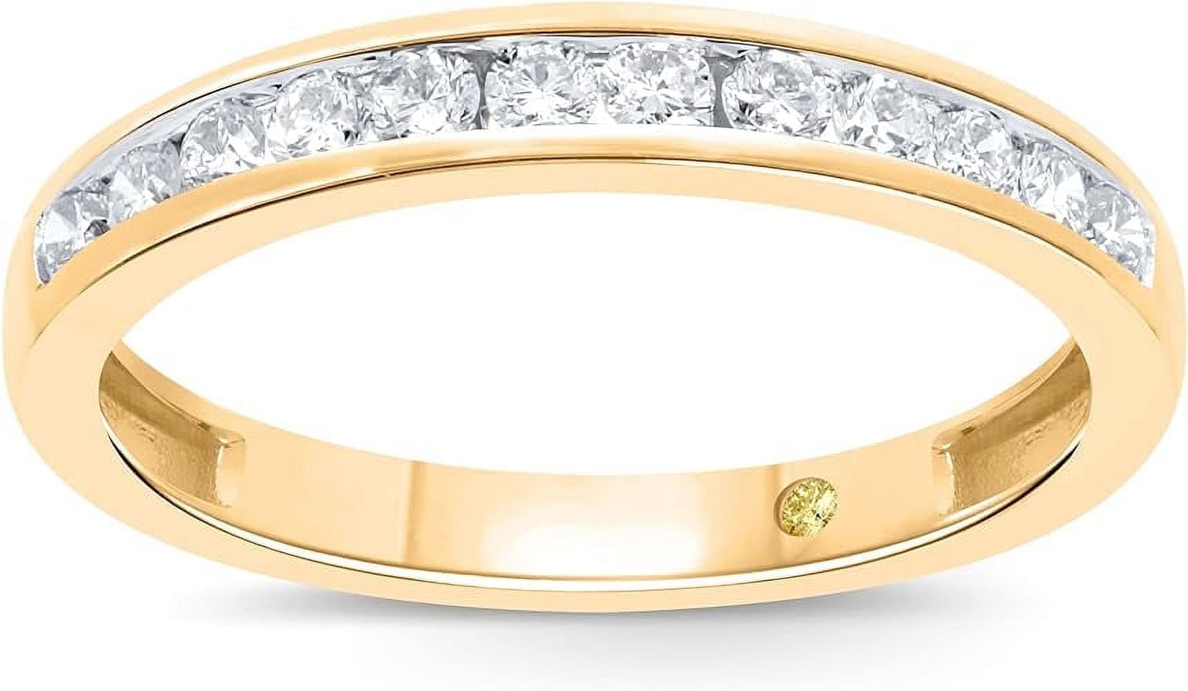La Joya Lab Grown Channel Set Diamond Band Ring for Women | Solid 10K ...