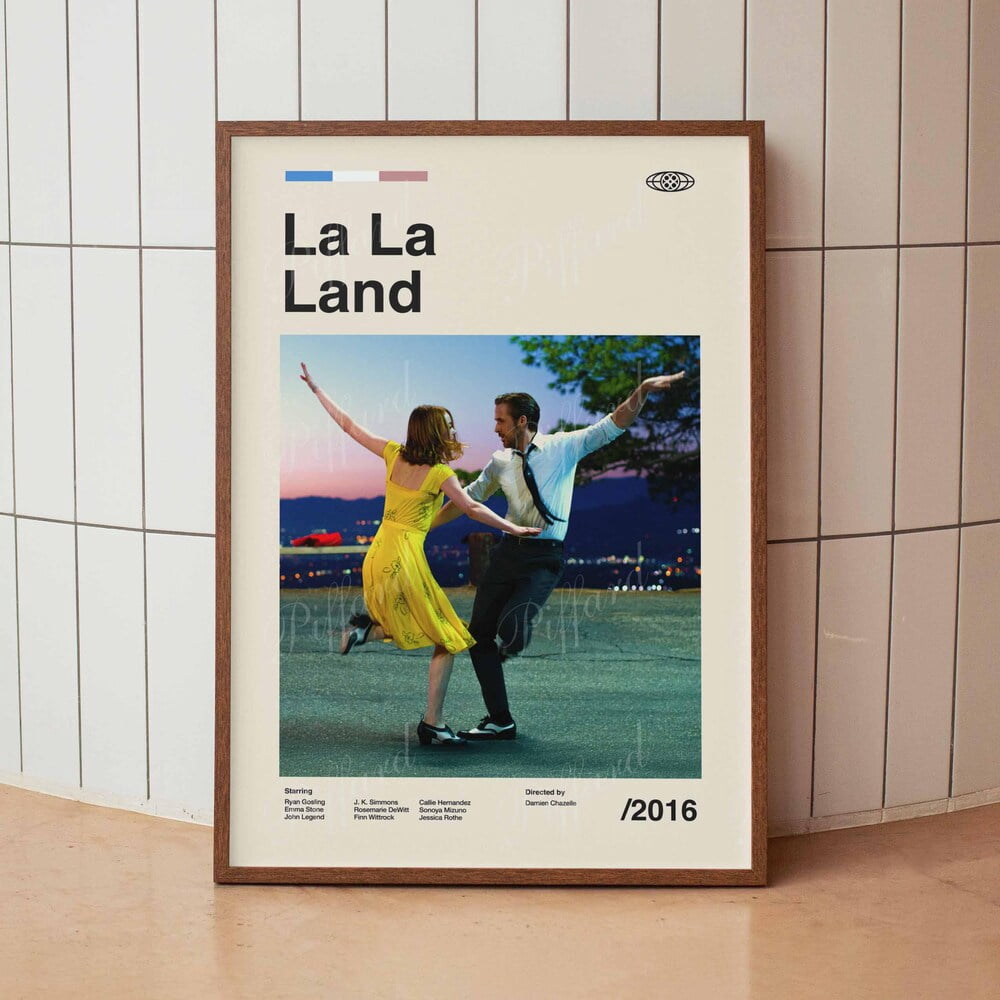 La La Land Movie Poster Ryan Gosling Emma Stone American Cinema Vintage ...