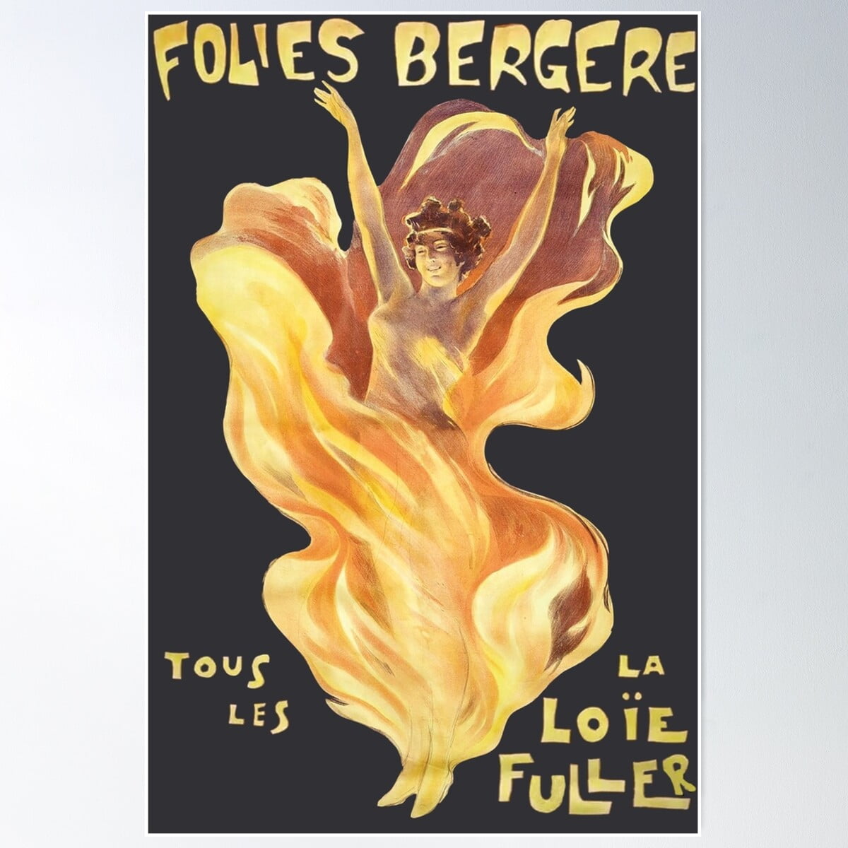 La Louie Fuller - Priestess Of Fire Poster Wall Art, Modern Wall Decor ...
