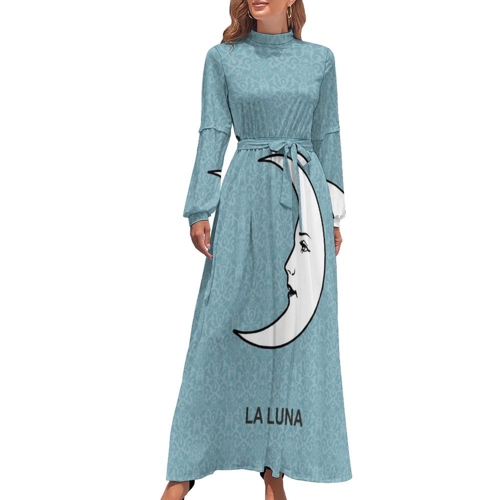 La Luna Lotería Long Dress womans clothing Long dress Woman dresses ...