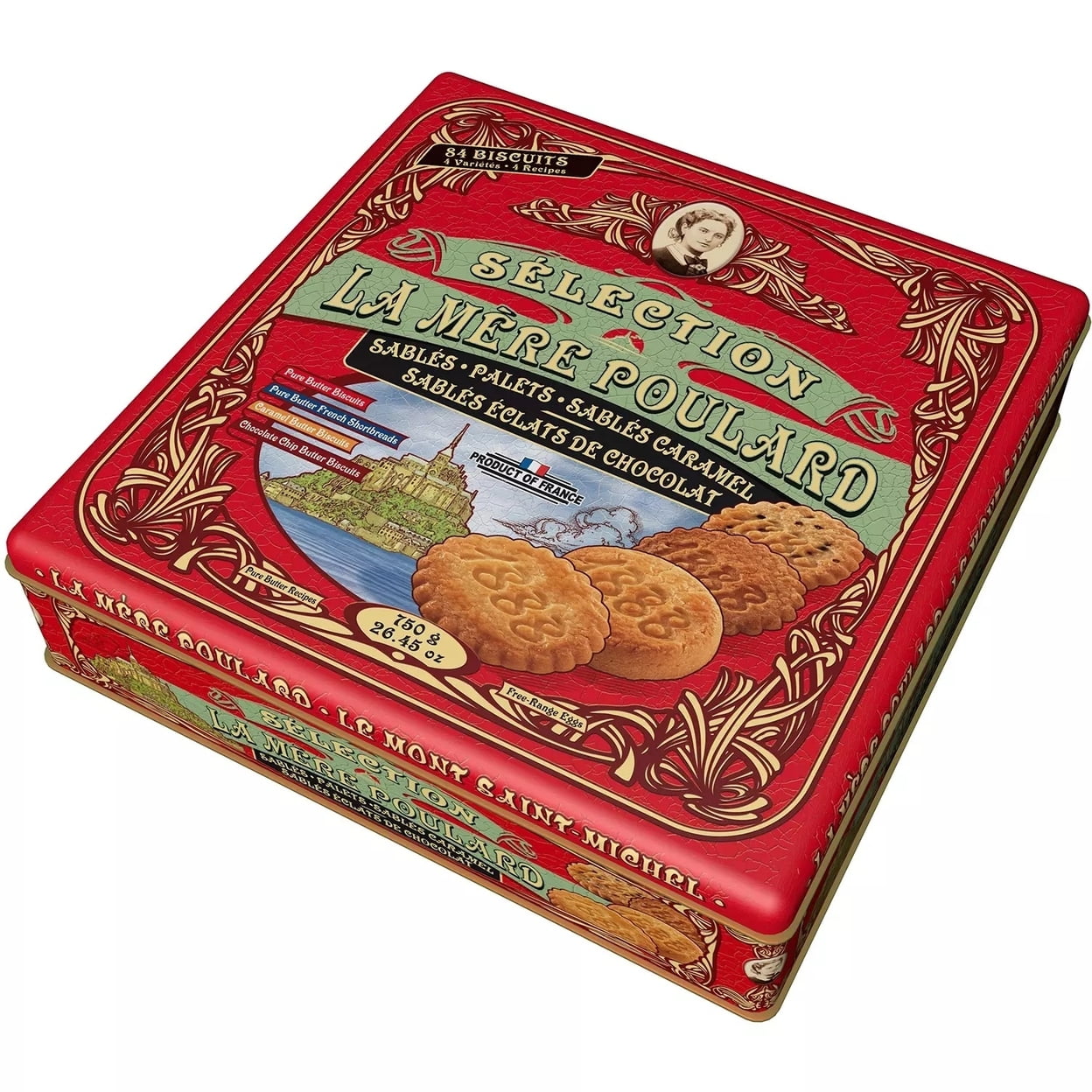 La Mere Poulard French Butter Cookie Food, Original Recipe, Non-GMO, 1. ...