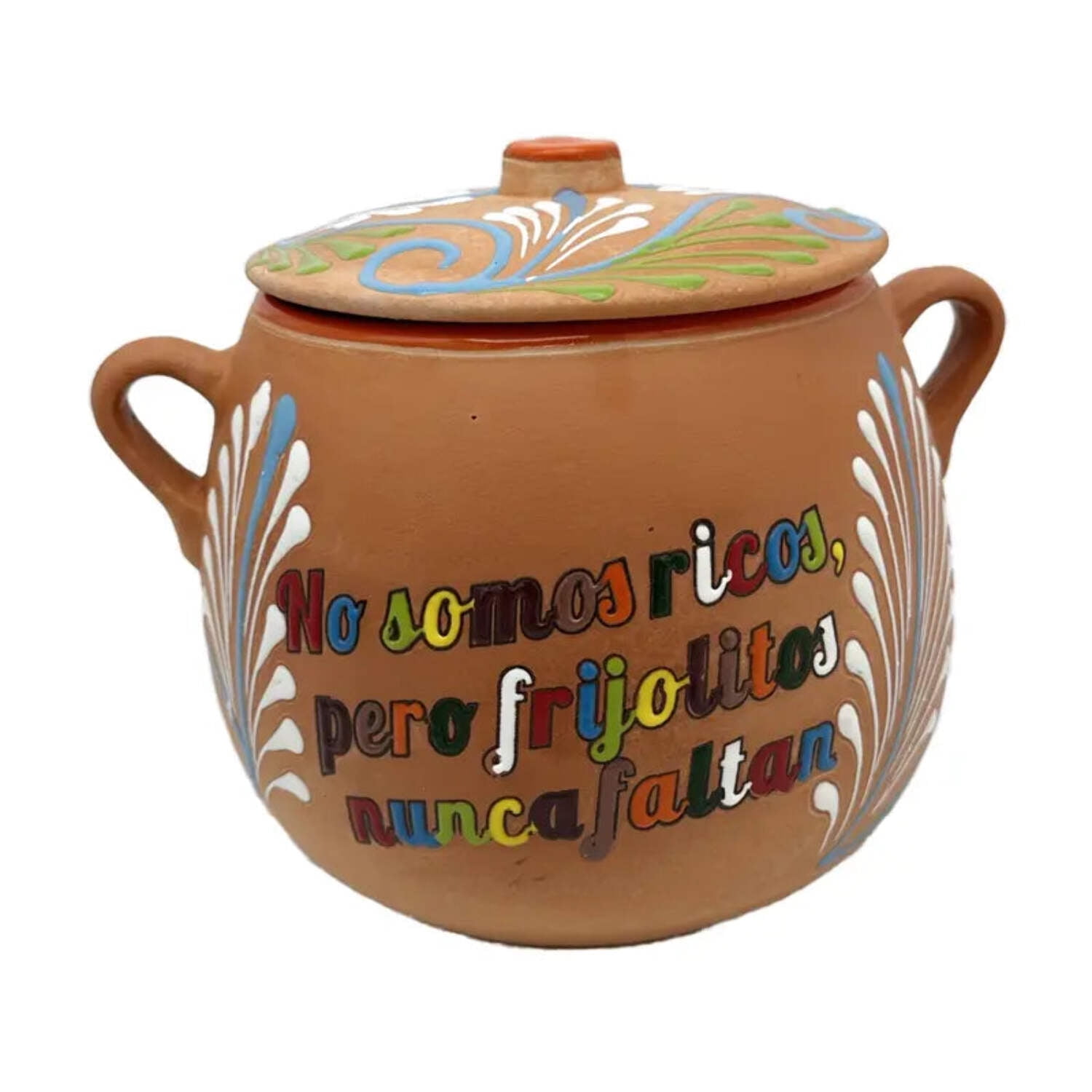 La Mexicana Olla Frijolera De Barro Pot w/ Phrases 4 L - Walmart.com