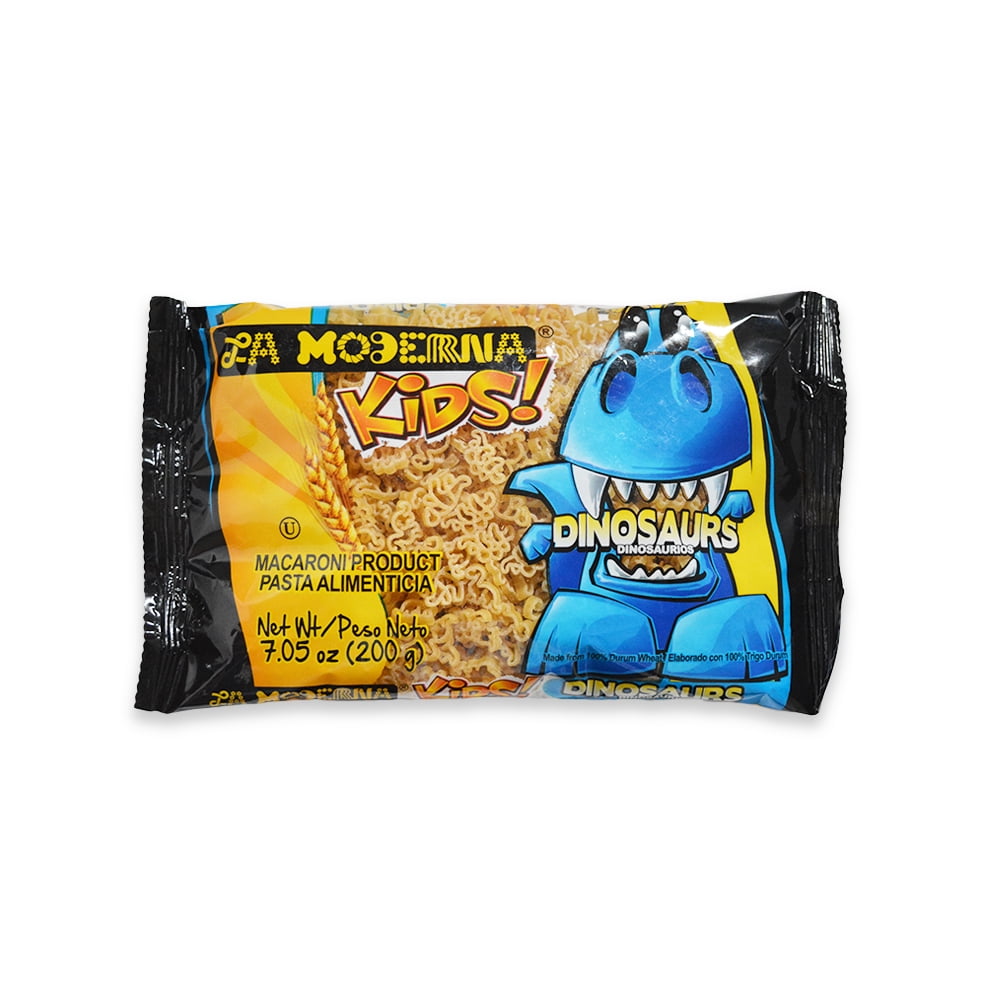 La Moderna Dinosaur Pasta, 100% Durum Wheat, 7 oz Size, Easy-to-Follow ...