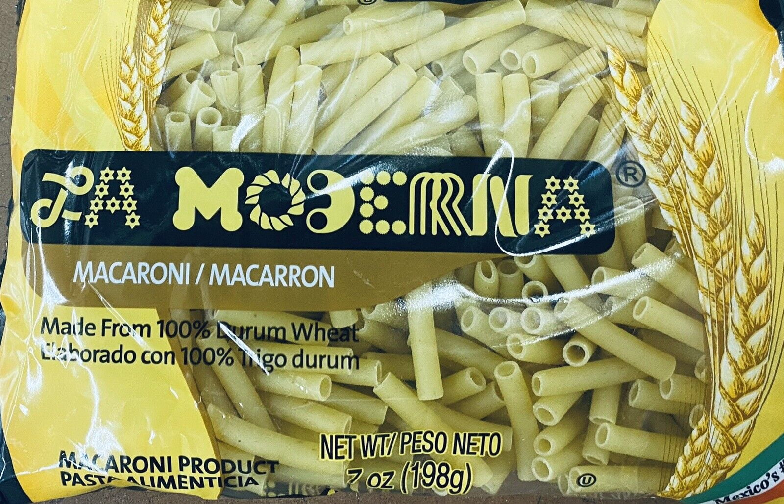 La Moderna MACARONI Pasta Noodles Durum Wheat Macaroni 7 Oz Bag - NEW ...