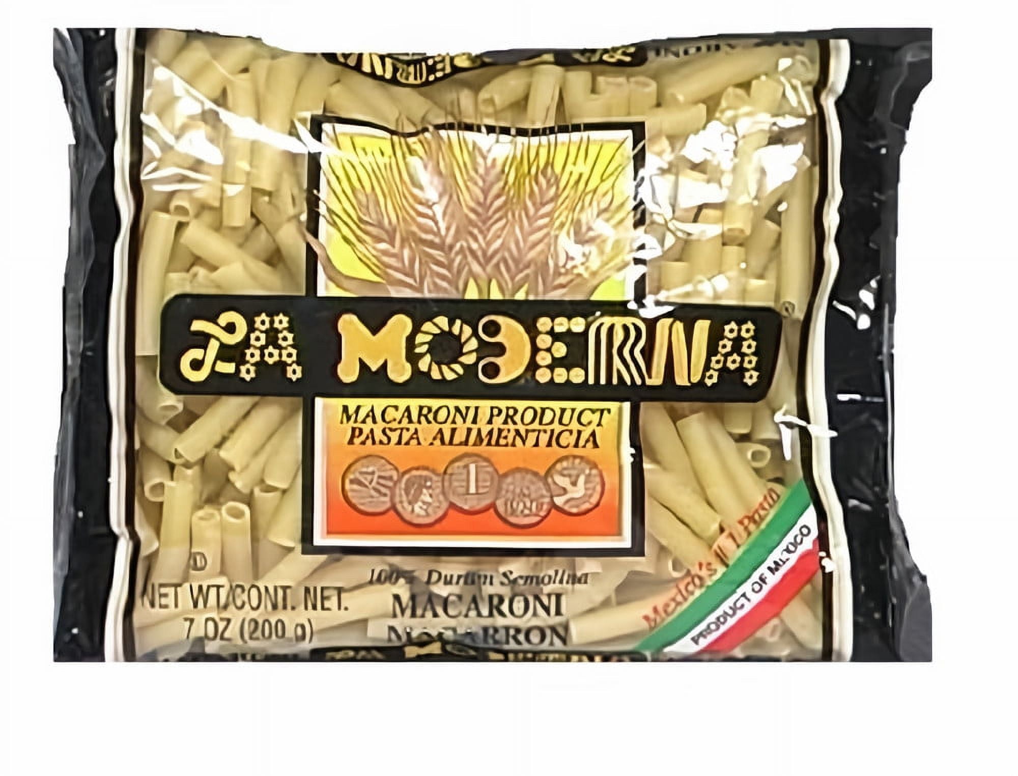 La Moderna Pasta Macaroni 7 oz (Pack of 4) - Walmart.com