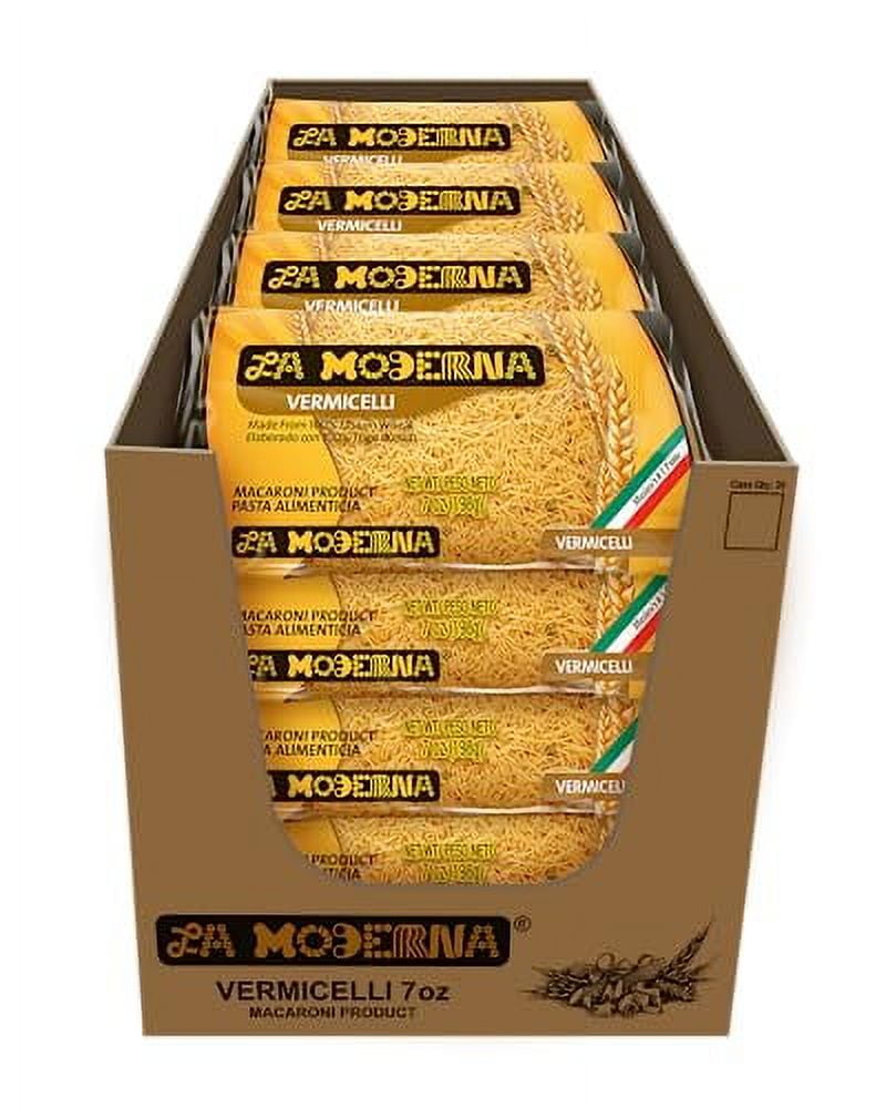 La Moderna Vermicelli Pasta, Durum Wheat, Protein, Fiber, Vitamins, 7 ...