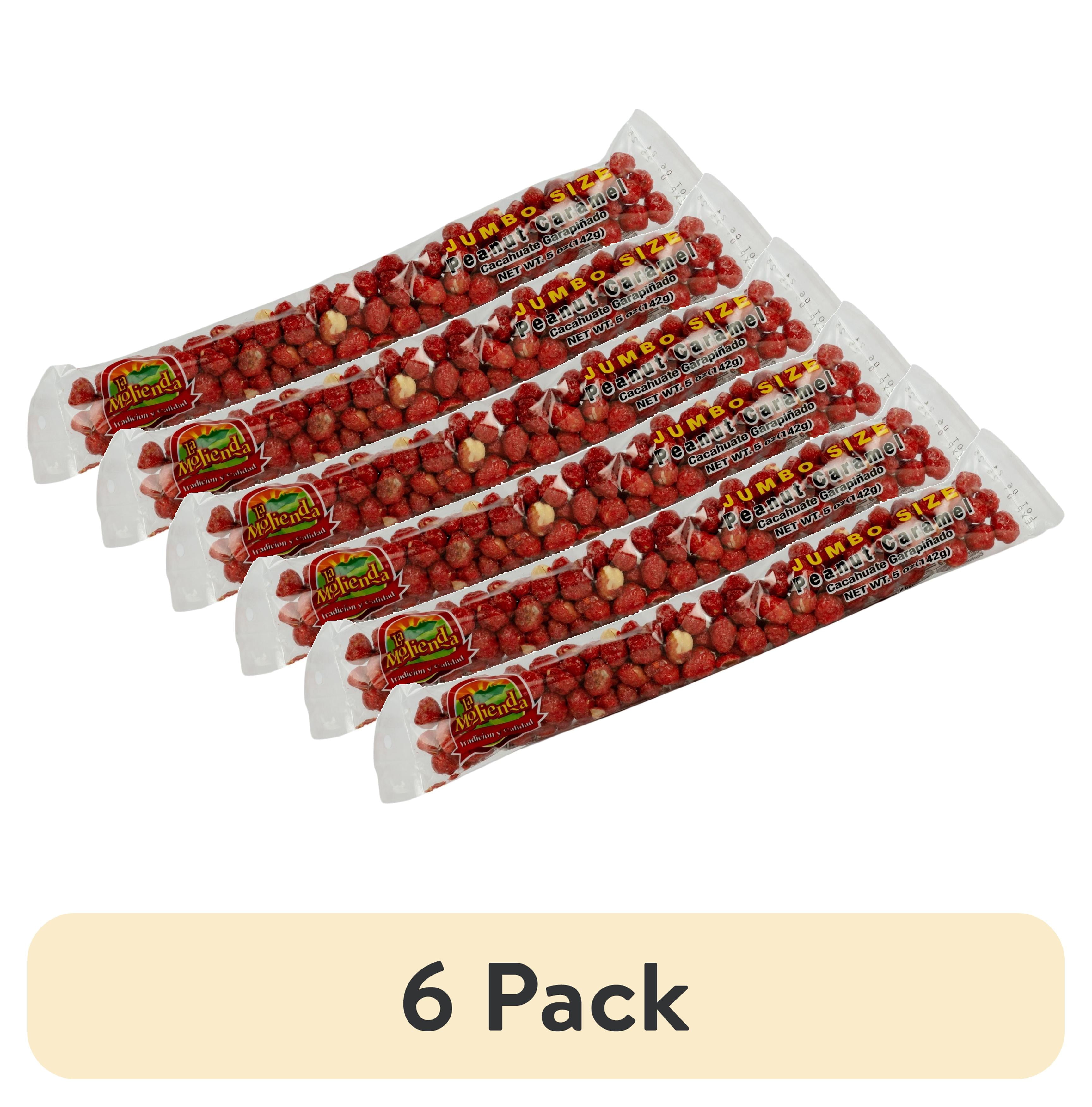 (6 pack) La Molienda Red Caramelized Peanuts, Mexican Traditional ...