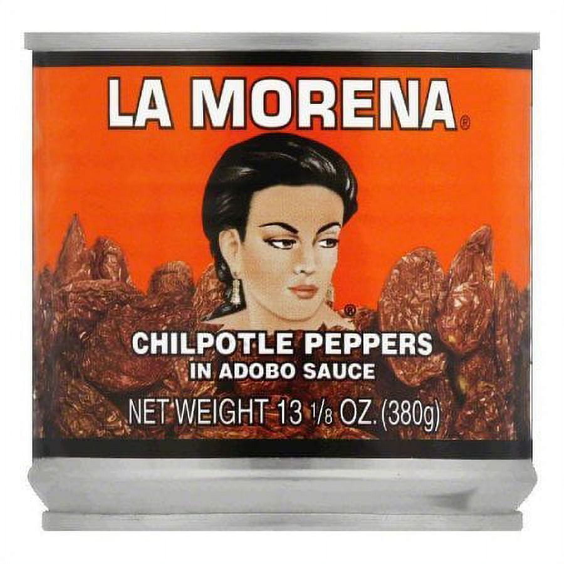 La Morena Chipotle Peppers in Adobo Sauce, 13 Oz Tins (Pack of 2 ...