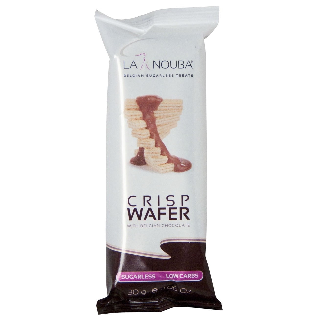 La Nouba Low Carb Belgian Chocolate Crisp Wafer (16 Bars) - Walmart.com