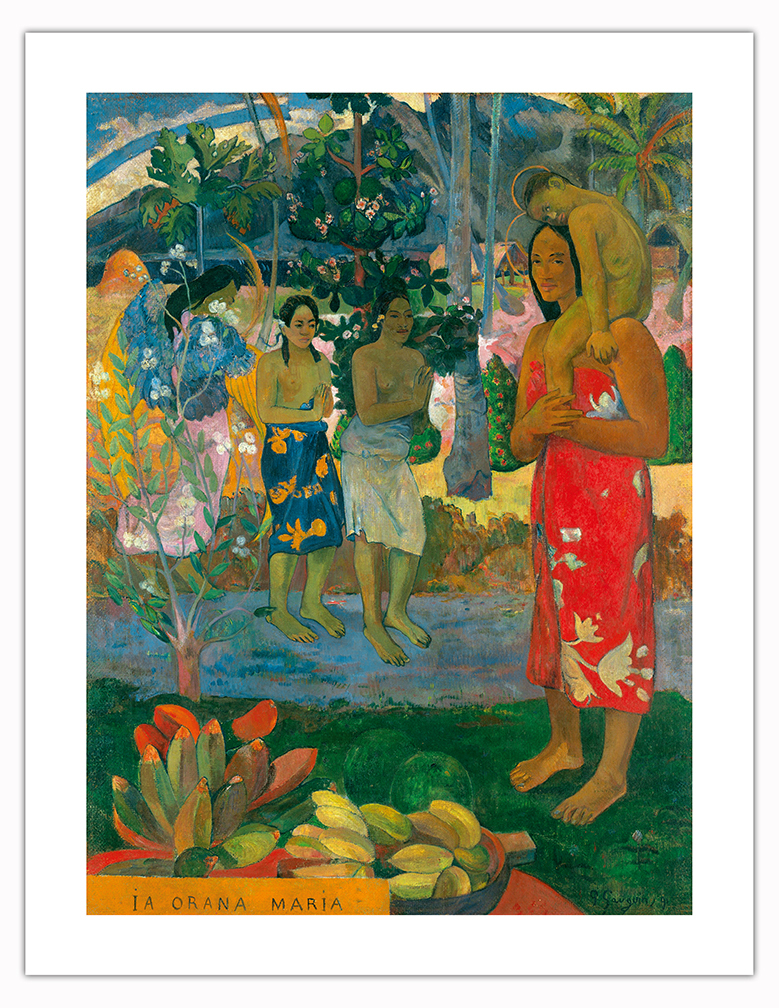 La Orana Maria (Hail Mary) - From an Original Color Painting by Paul ...