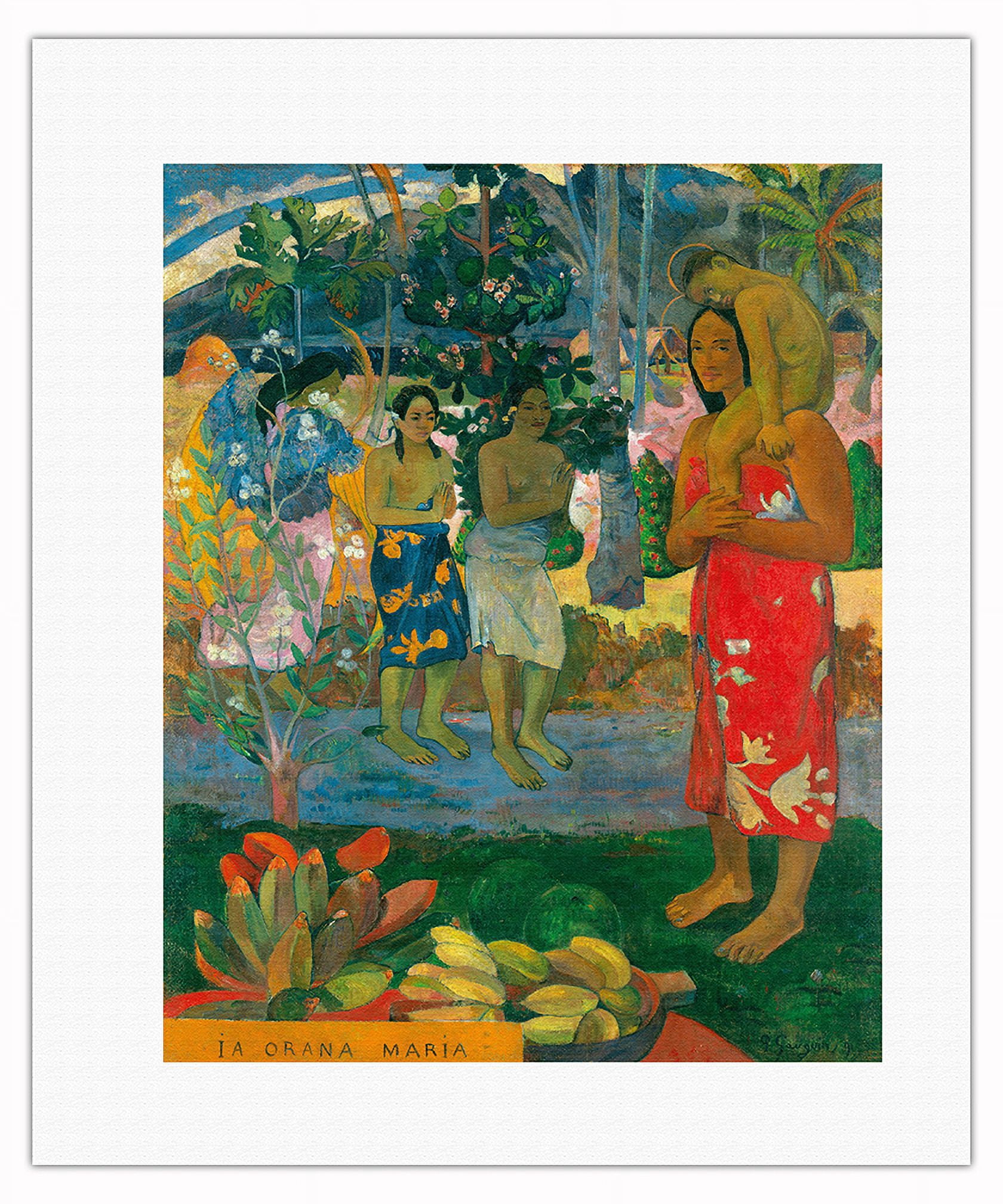 La Orana Maria (Hail Mary) - From an Original Color Painting by Paul ...