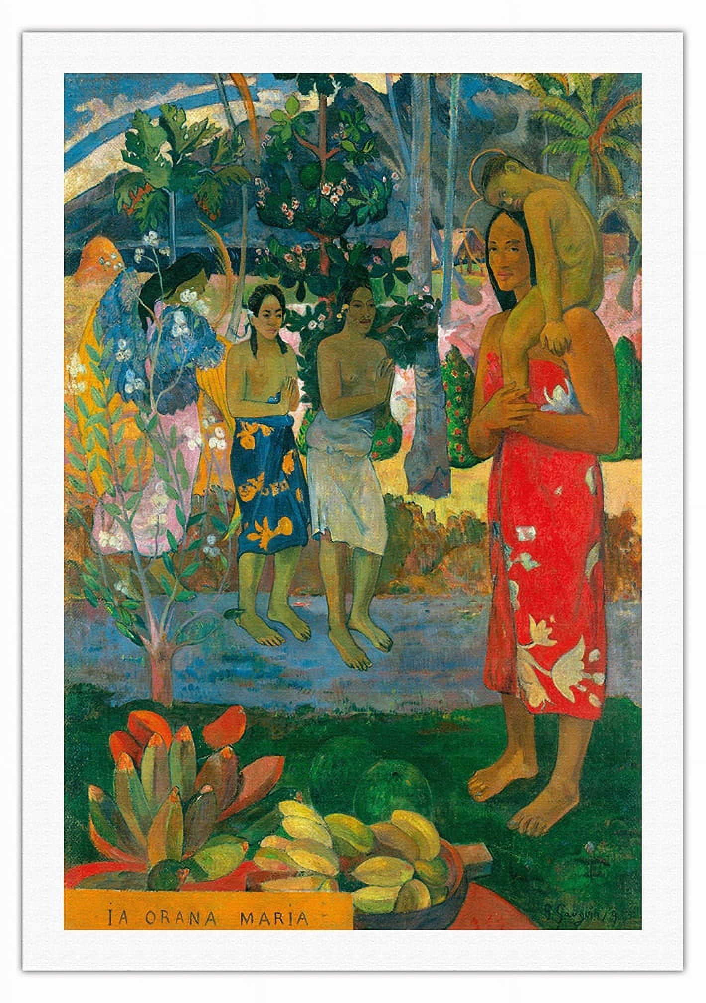 La Orana Maria (Hail Mary) - From an Original Color Painting by Paul ...