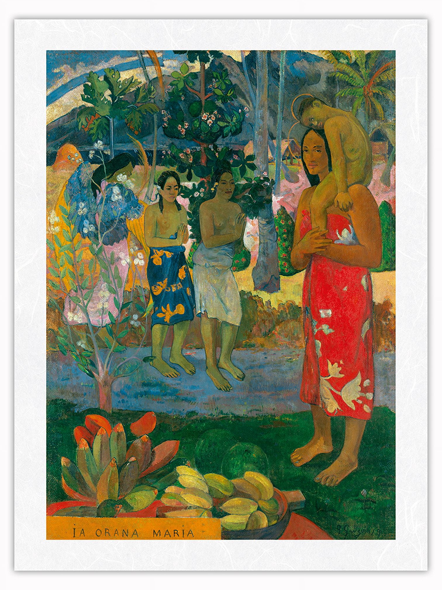 La Orana Maria (Hail Mary) - From an Original Color Painting by Paul ...