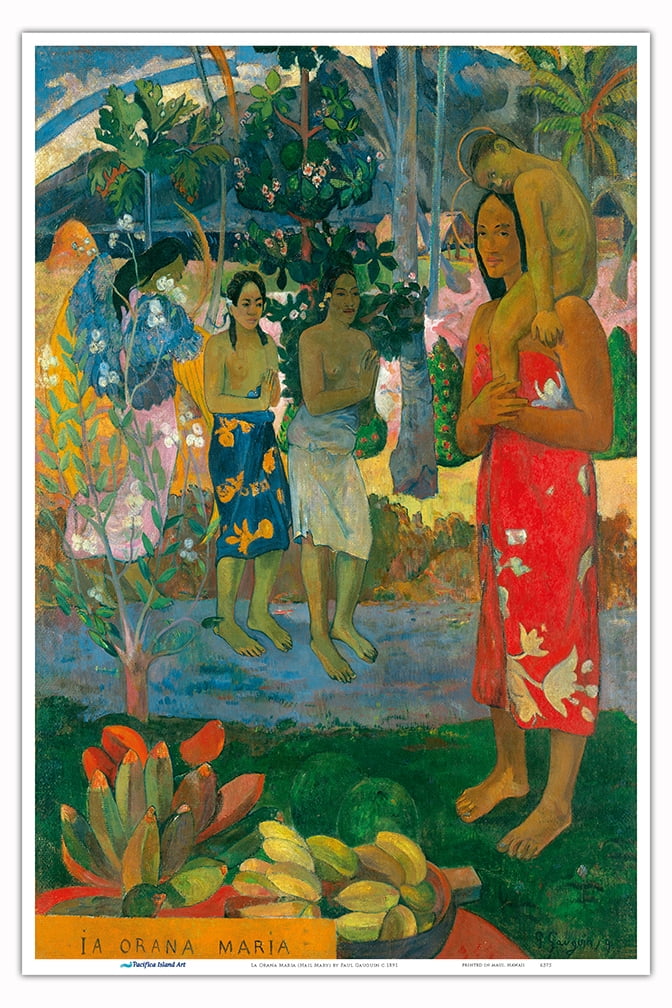 La Orana Maria (Hail Mary) - From an Original Color Painting by Paul ...