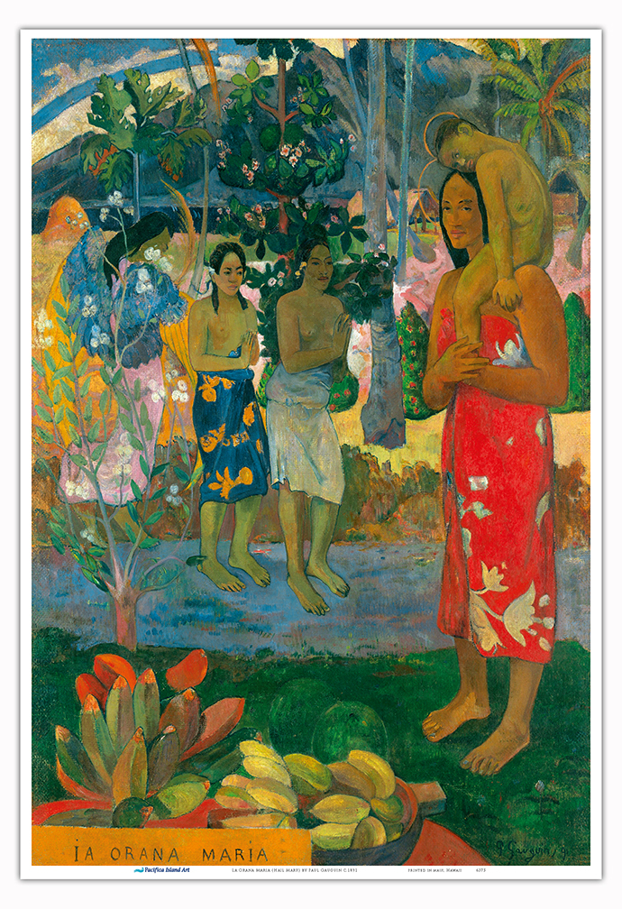 La Orana Maria (Hail Mary) - From an Original Color Painting by Paul ...
