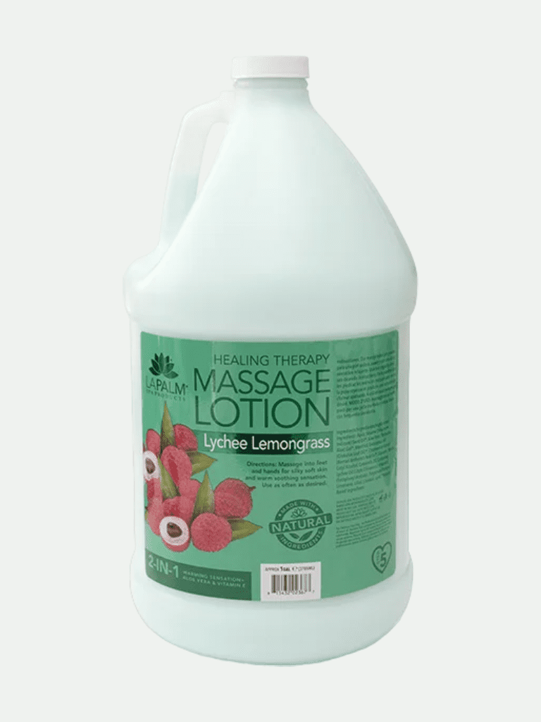 La Palm Healing Therapy Massage Lotion Lychee Lemongrass - Walmart.com
