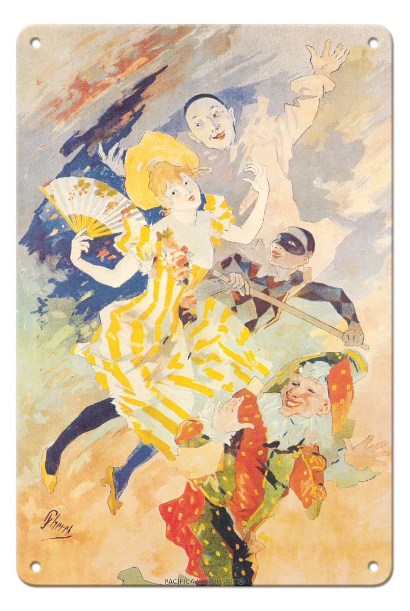 La Pantomime - Vintage Theater Poster by Jules Chéret c.1891 - 8 x 12 ...