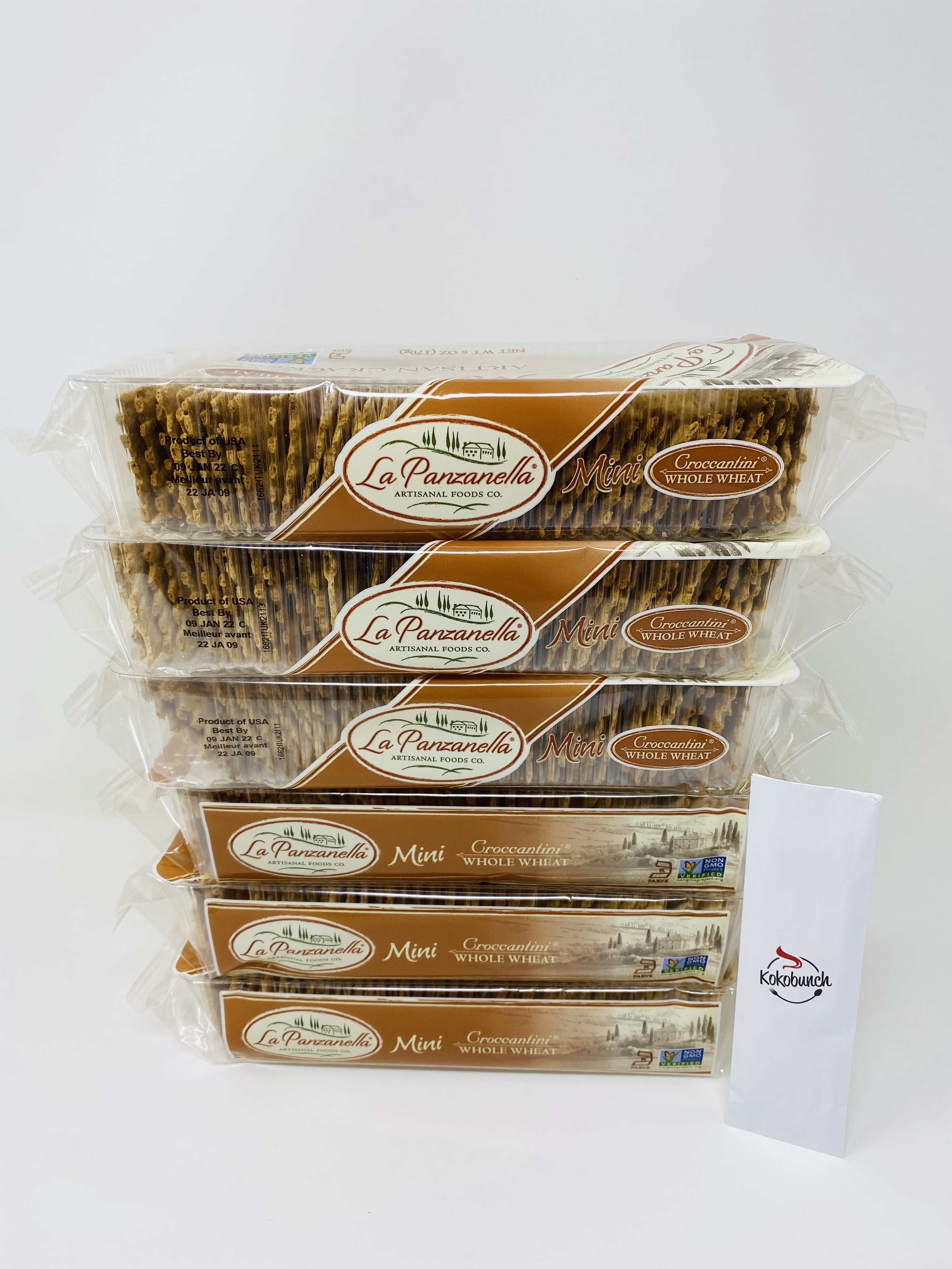 La Panzanella Artisan Crackers Mini Croccantini Whole Wheat Gourmet ...