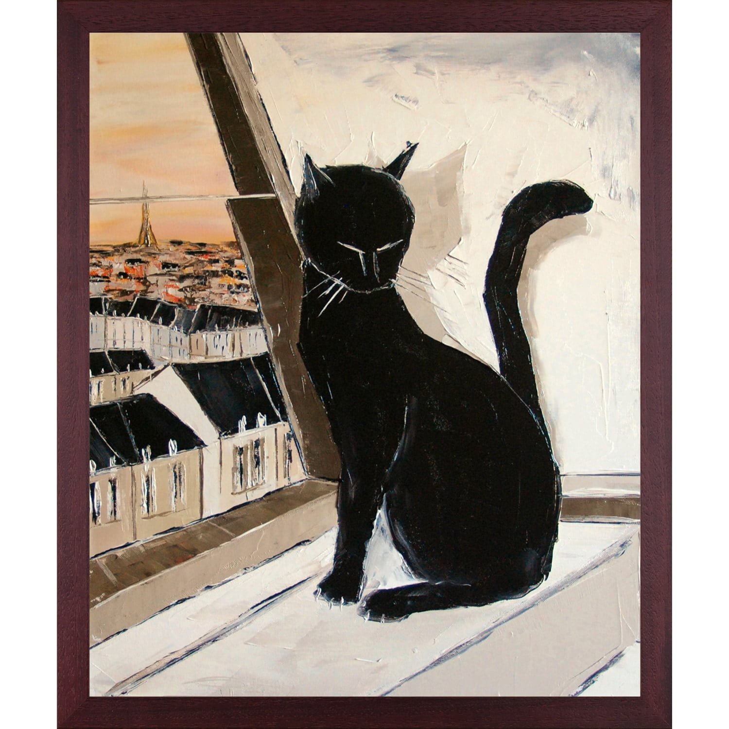 La Pastiche Atelier De Jiel 'Black Cat is a Paris Master' Fine Art ...