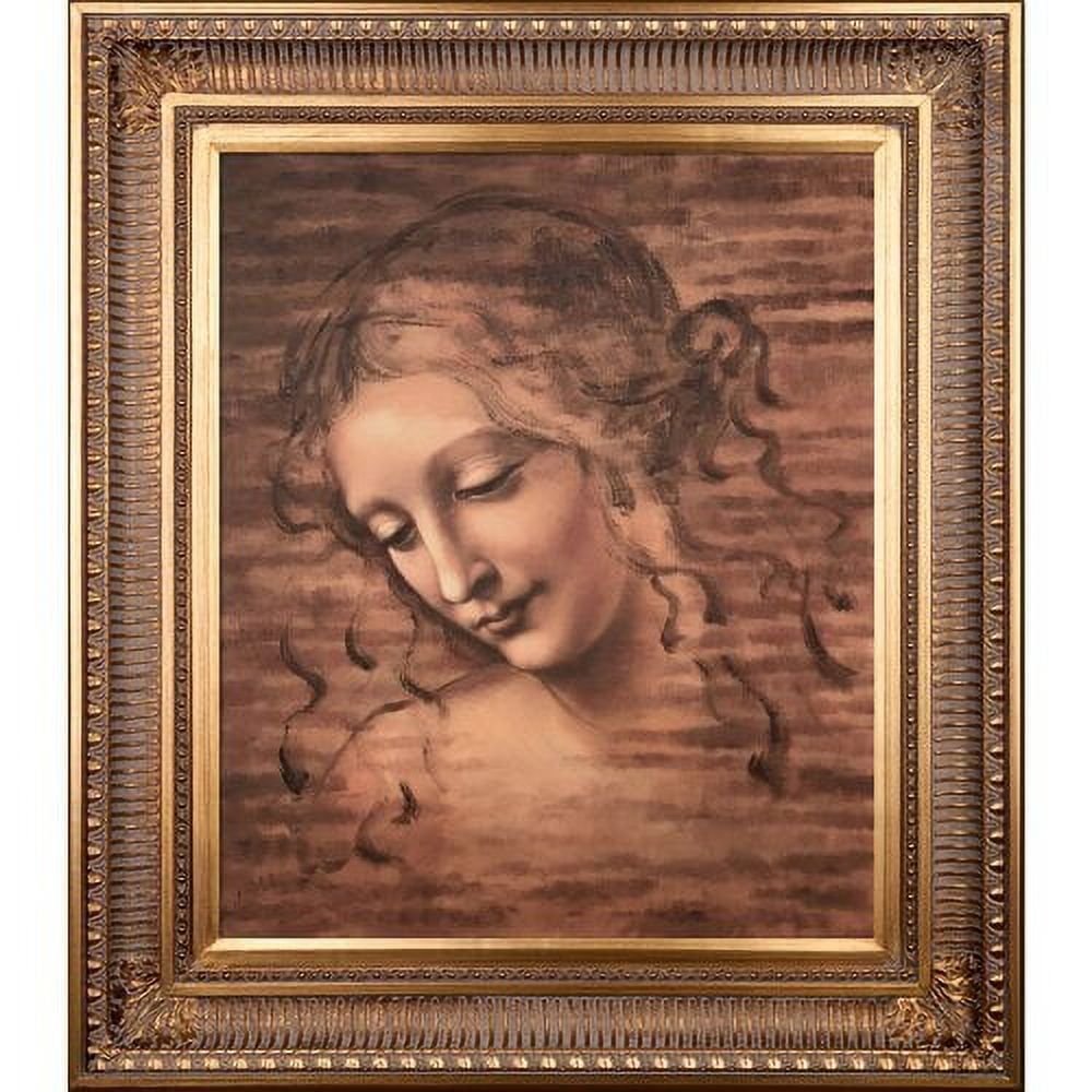 La Pastiche ''Female Head (La Scapigliata)'' by Leonardo Da Vinci Framed Painting Print ...