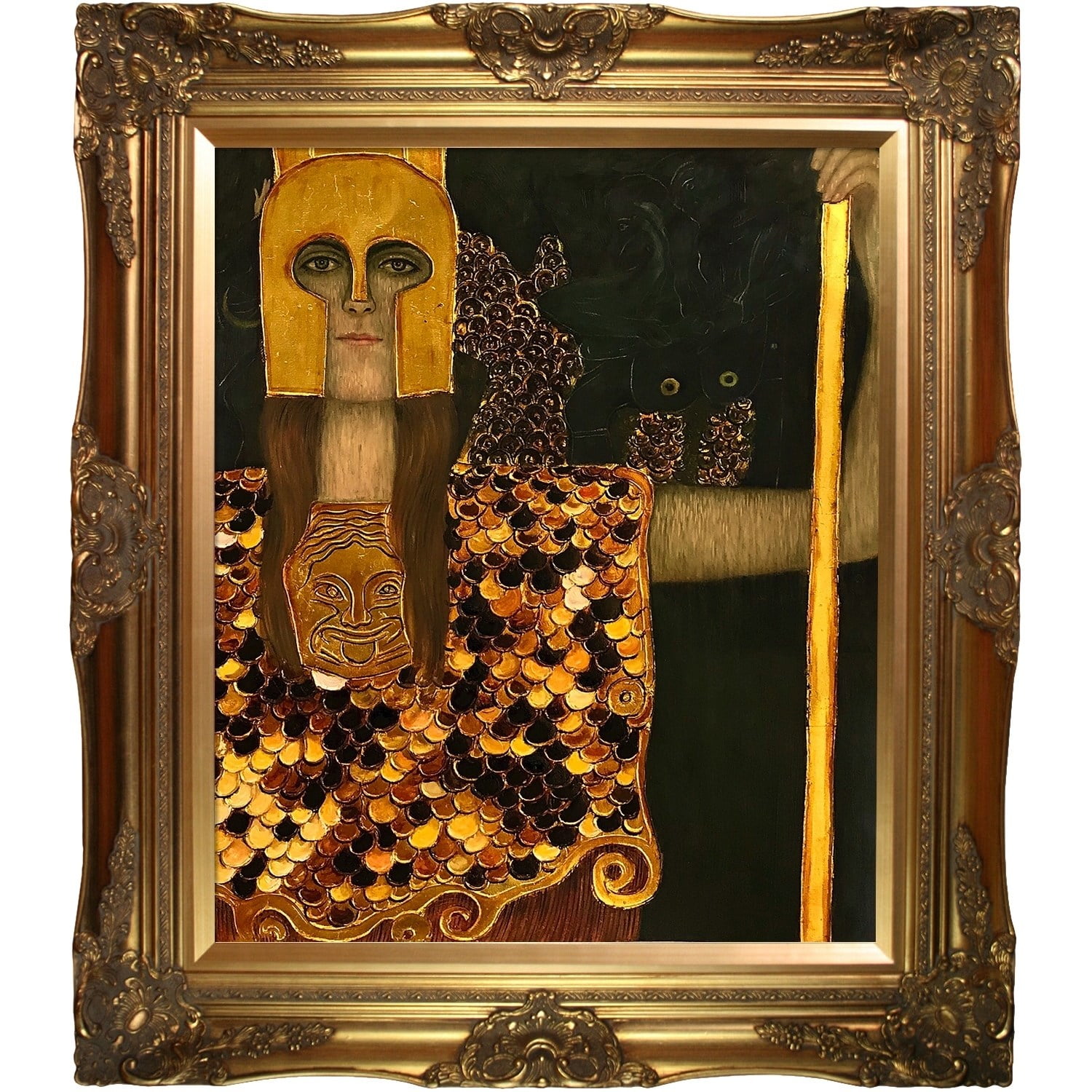 La Pastiche Gustav Klimt 'Pallas Athene (Luxury Line)' Hand Painted ...