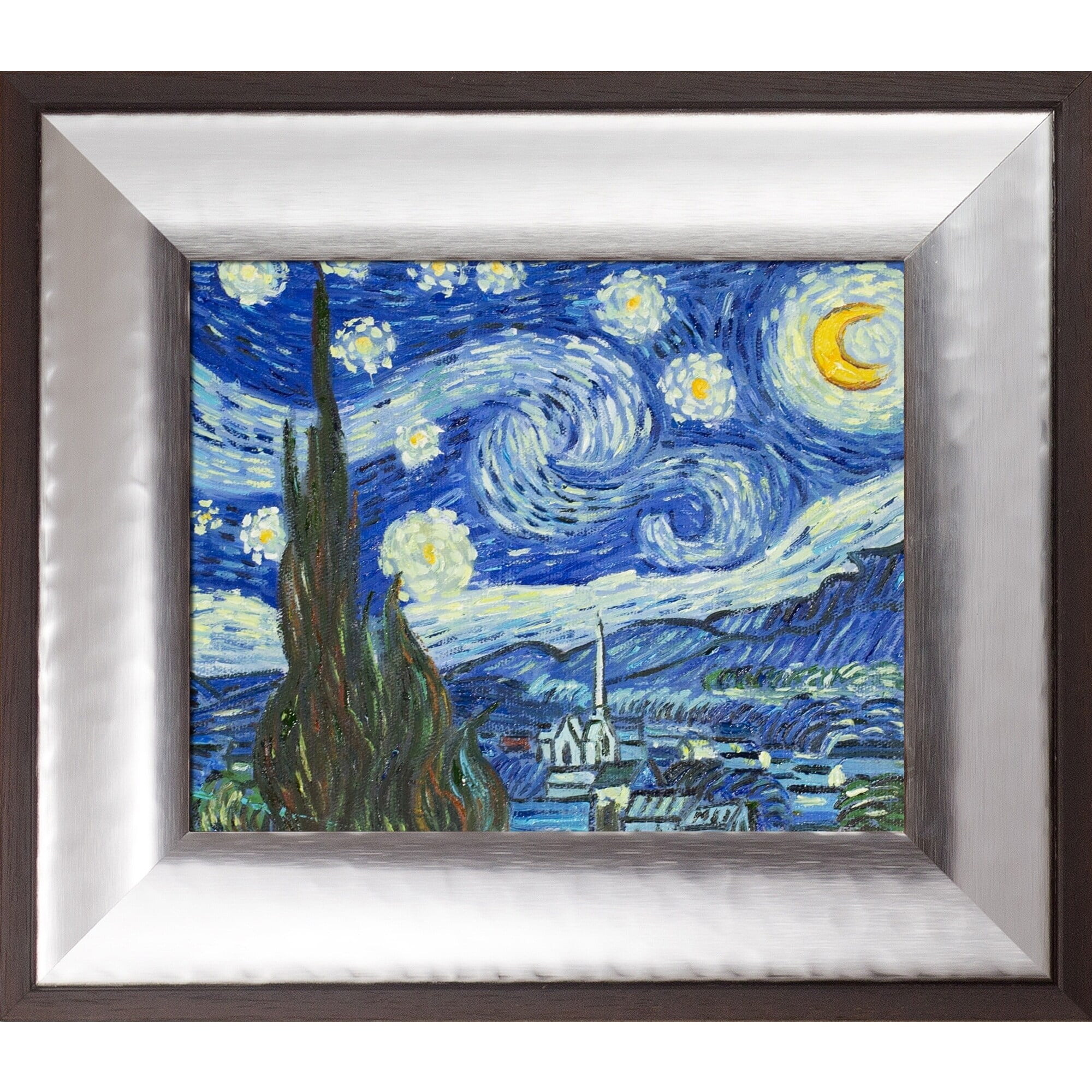 La Pastiche Vincent Van Gogh 'Starry Night' Hand Painted Oil ...