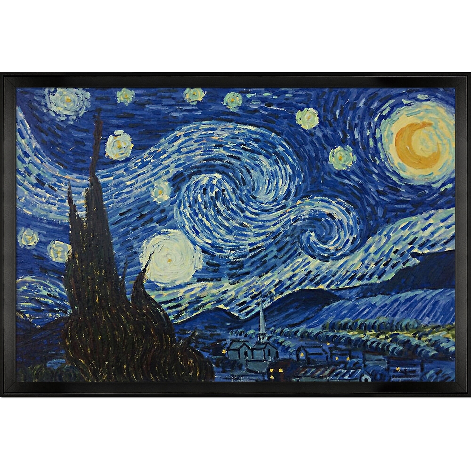 La Pastiche Vincent Van Gogh 'Starry Night' Hand Painted Oil ...